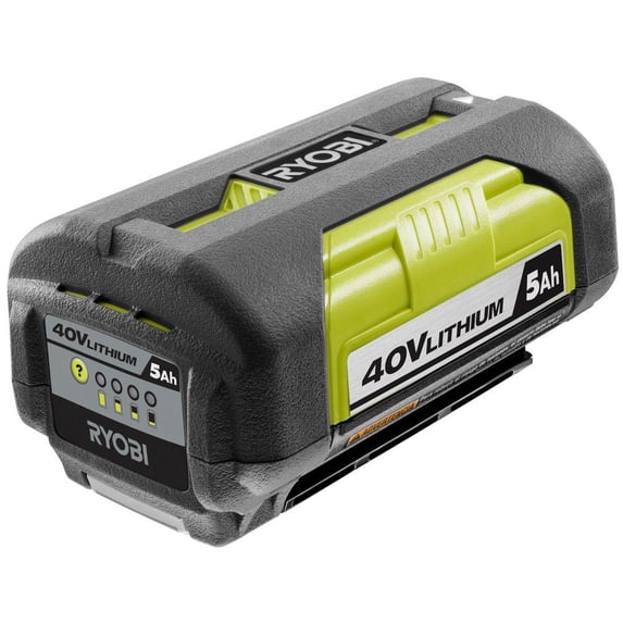 Ryobi 40-Volt Lithium-Ion 5 Ah High Capacity Battery for Power Tools ...