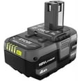 Ryobi 18V 4.0Ah Lithium-Ion Battery, Compact Design, 3X Runtime ...