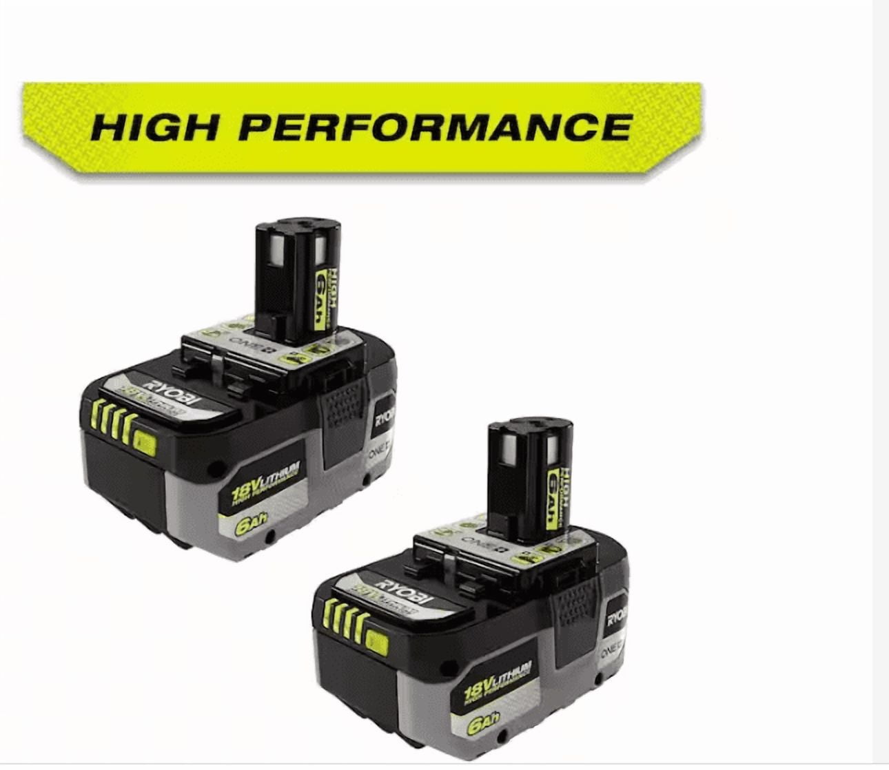 Ryobi PBP2007 18V One HP HIGH Performance Lithium-Ion Battery 2-Pack ...