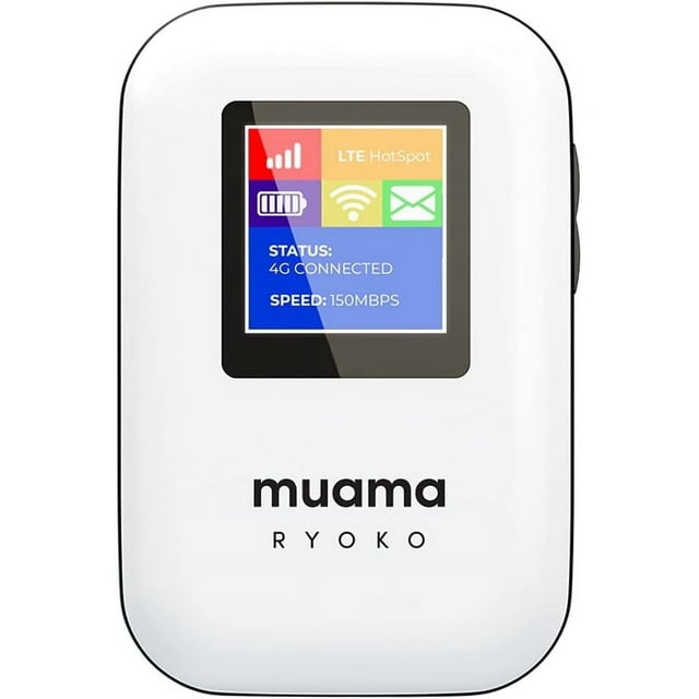 Ryoko Mobile WiFi Portable Hotspot, 500MB Data 4G LTE, Coverage in 134 ...