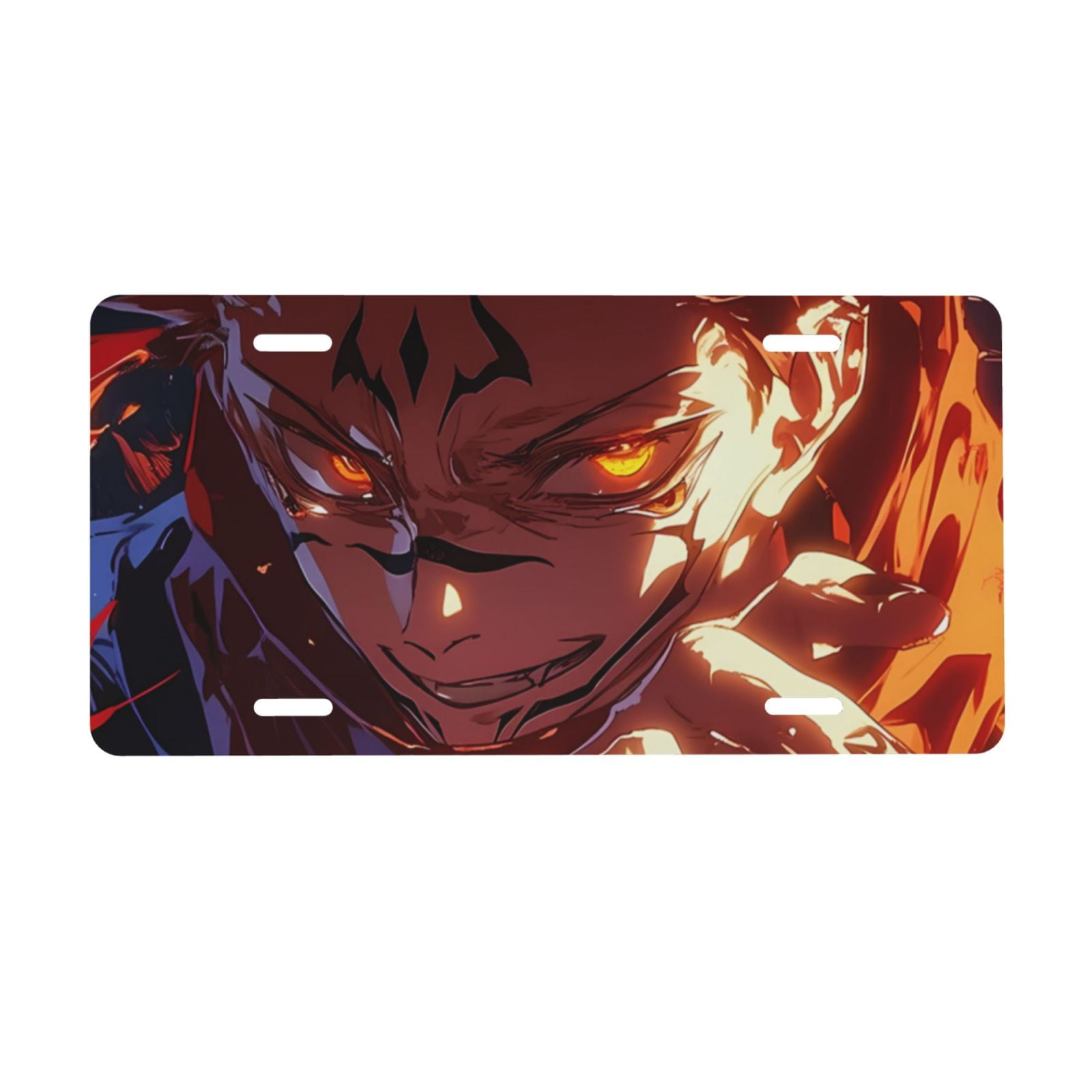 Ryomen Sukuna Jujutsu Kaisen License Plate, Car Front License Plates ...
