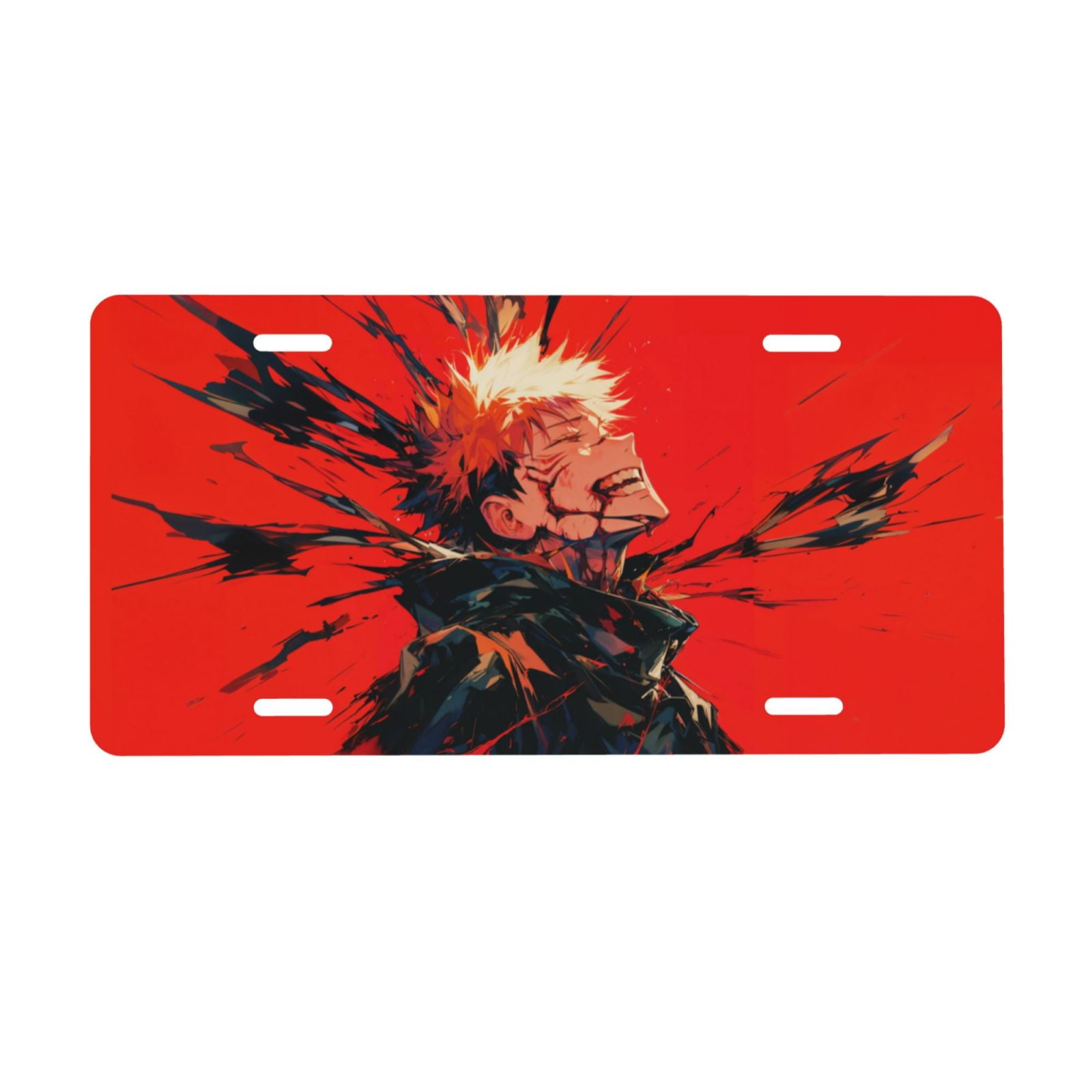 Ryomen Sukuna Jujutsu Kaisen License Plate, Car Front License Plates ...