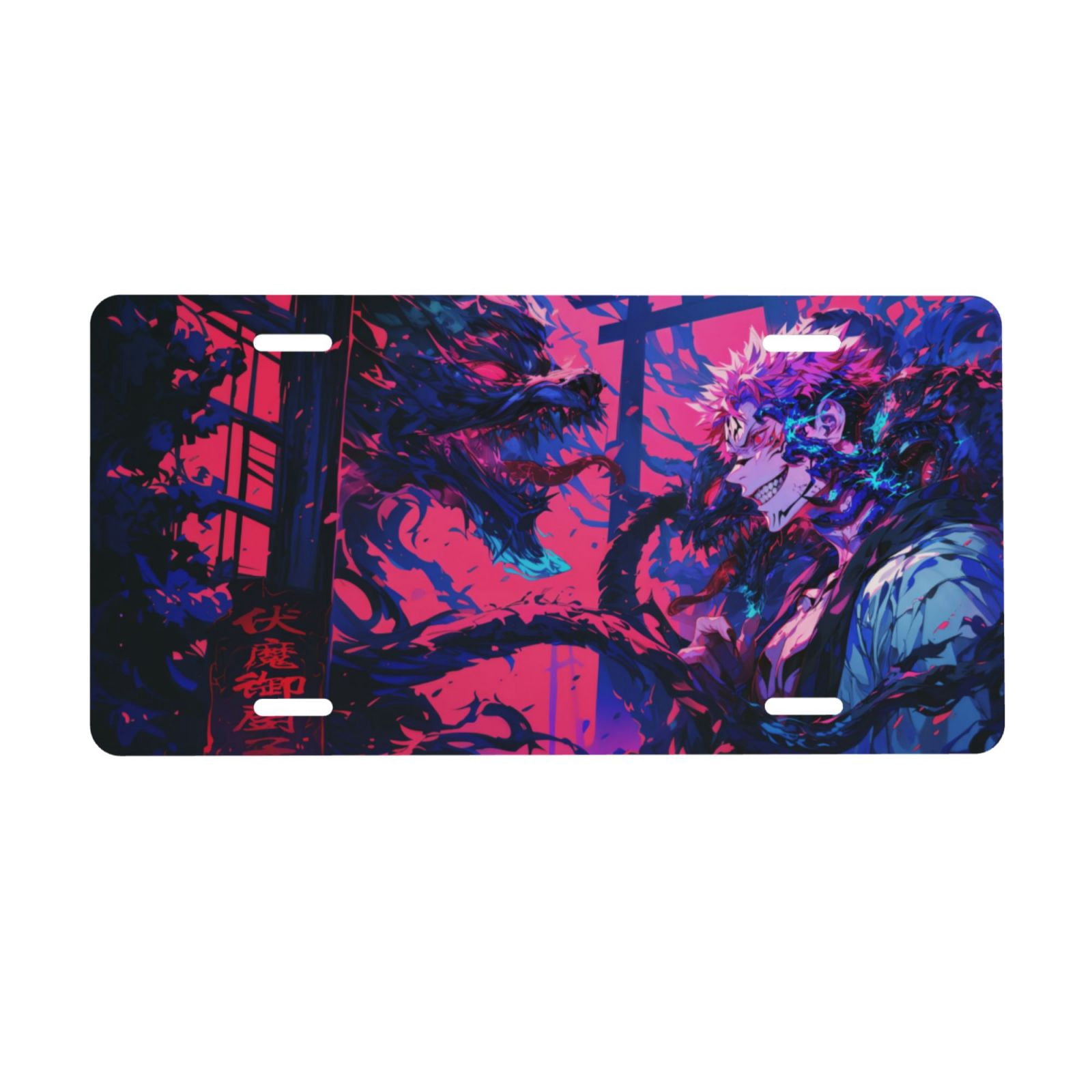 Ryomen Sukuna Jujutsu Kaisen License Plate, Car Front License Plates ...