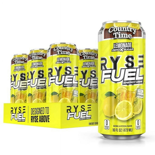 Ryse Fuel Energy Drink - Country Time Lemonade, 16 fl oz - Walmart.com