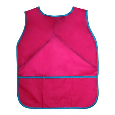 Opromo Durable Cotton Canvas Kids Aprons with Pocket, String Adjustable ...