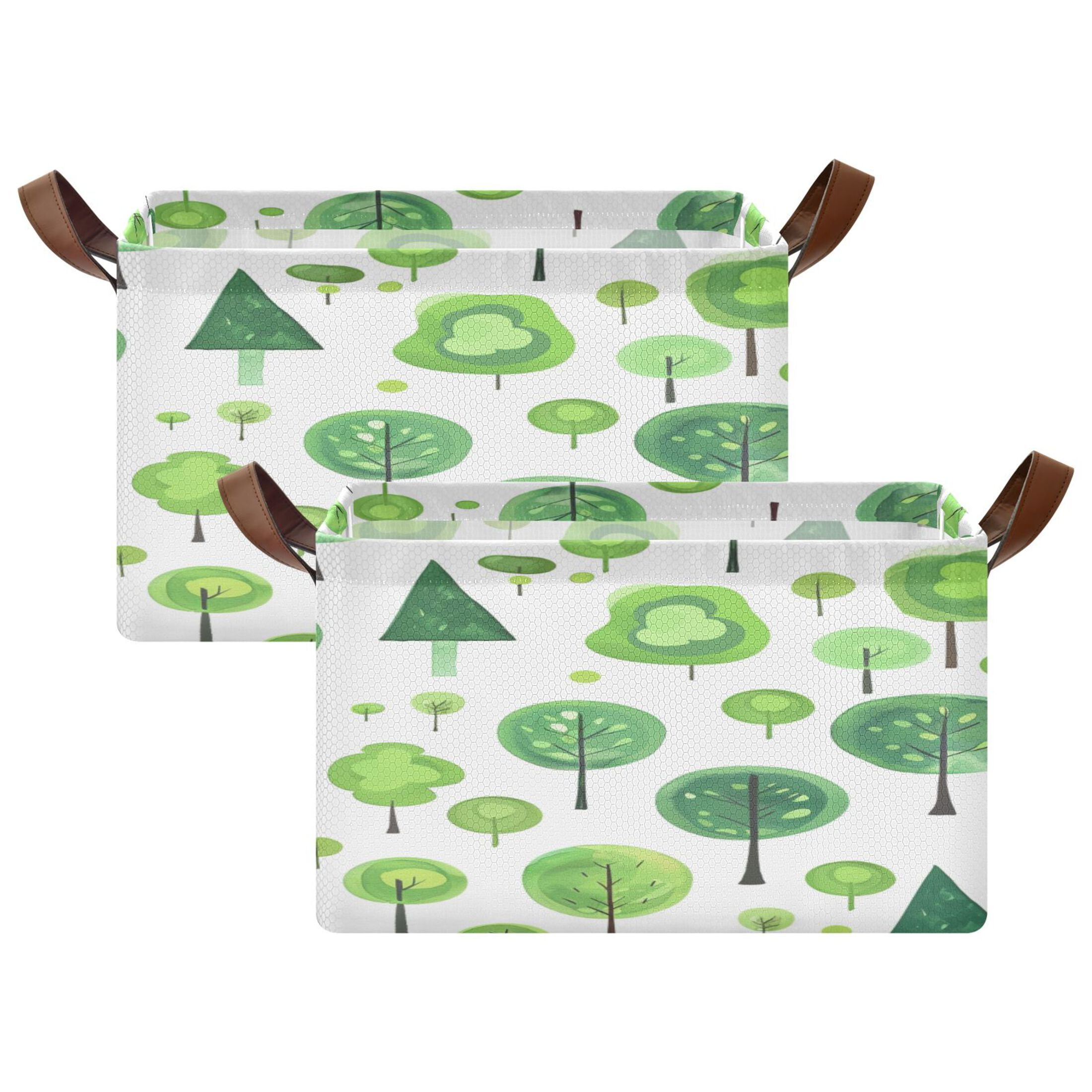 Ryvnso Abstract Cute Trees Storage Bins Large Basket Foldable Cube Toys ...