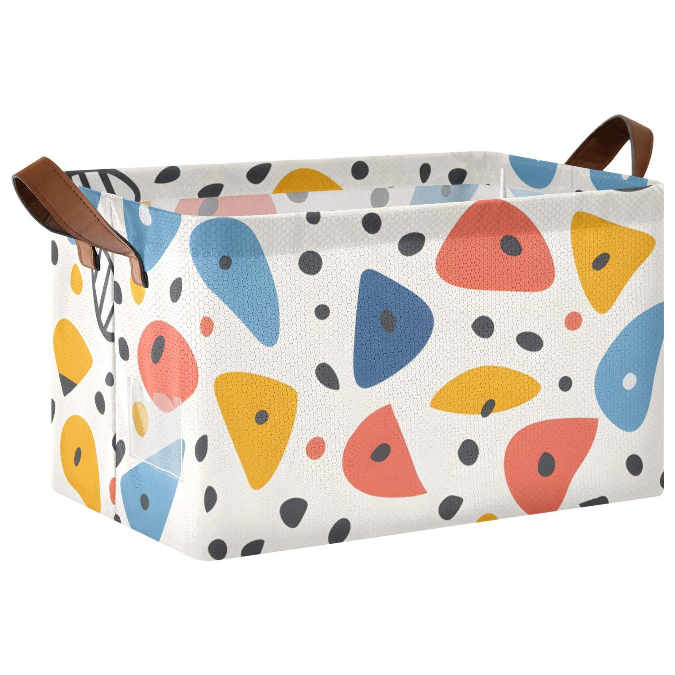 Ryvnso Abstract Geometry Textiles Storage Bins Large Basket Foldable ...