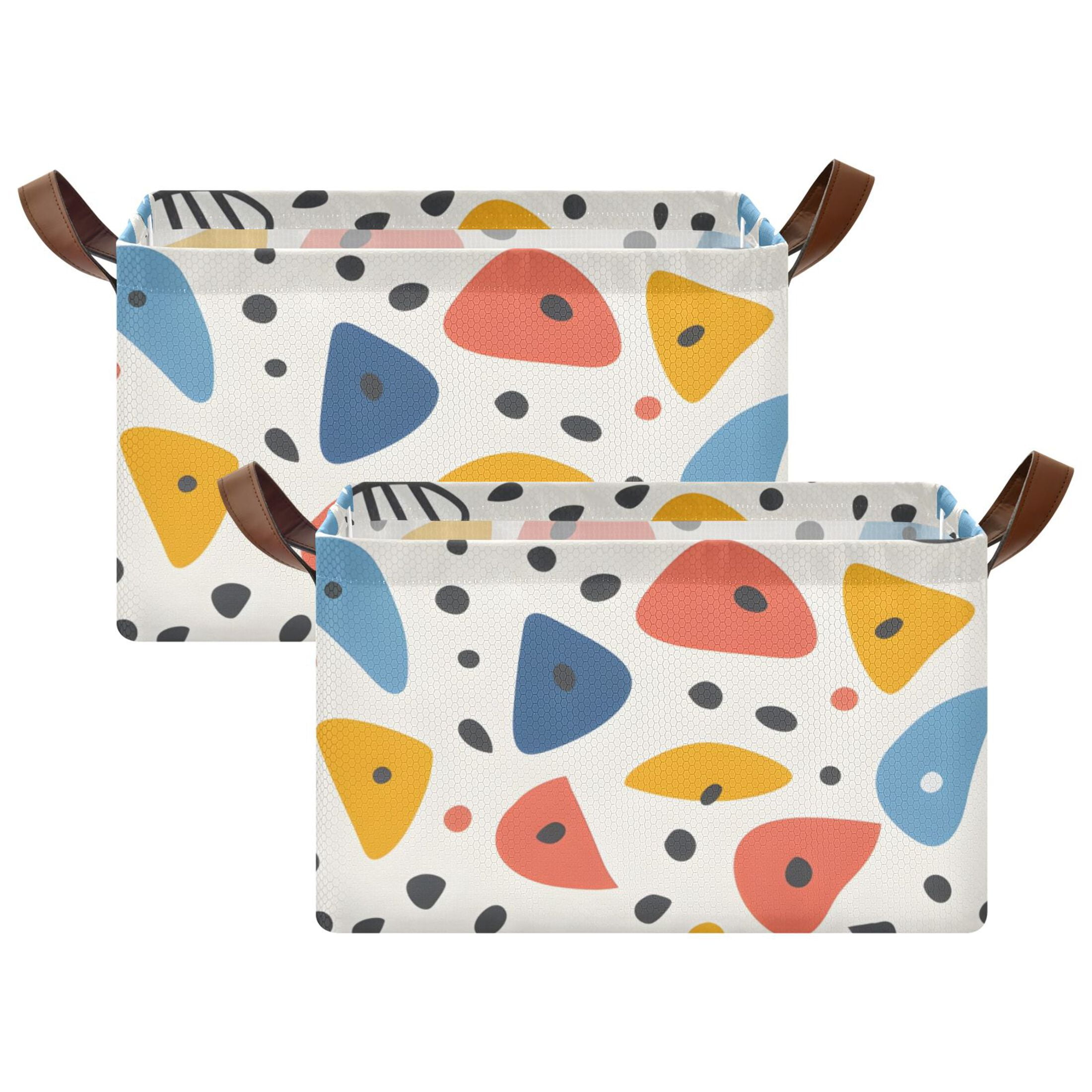 Ryvnso Abstract Geometry Textiles Storage Bins Large Basket Foldable ...