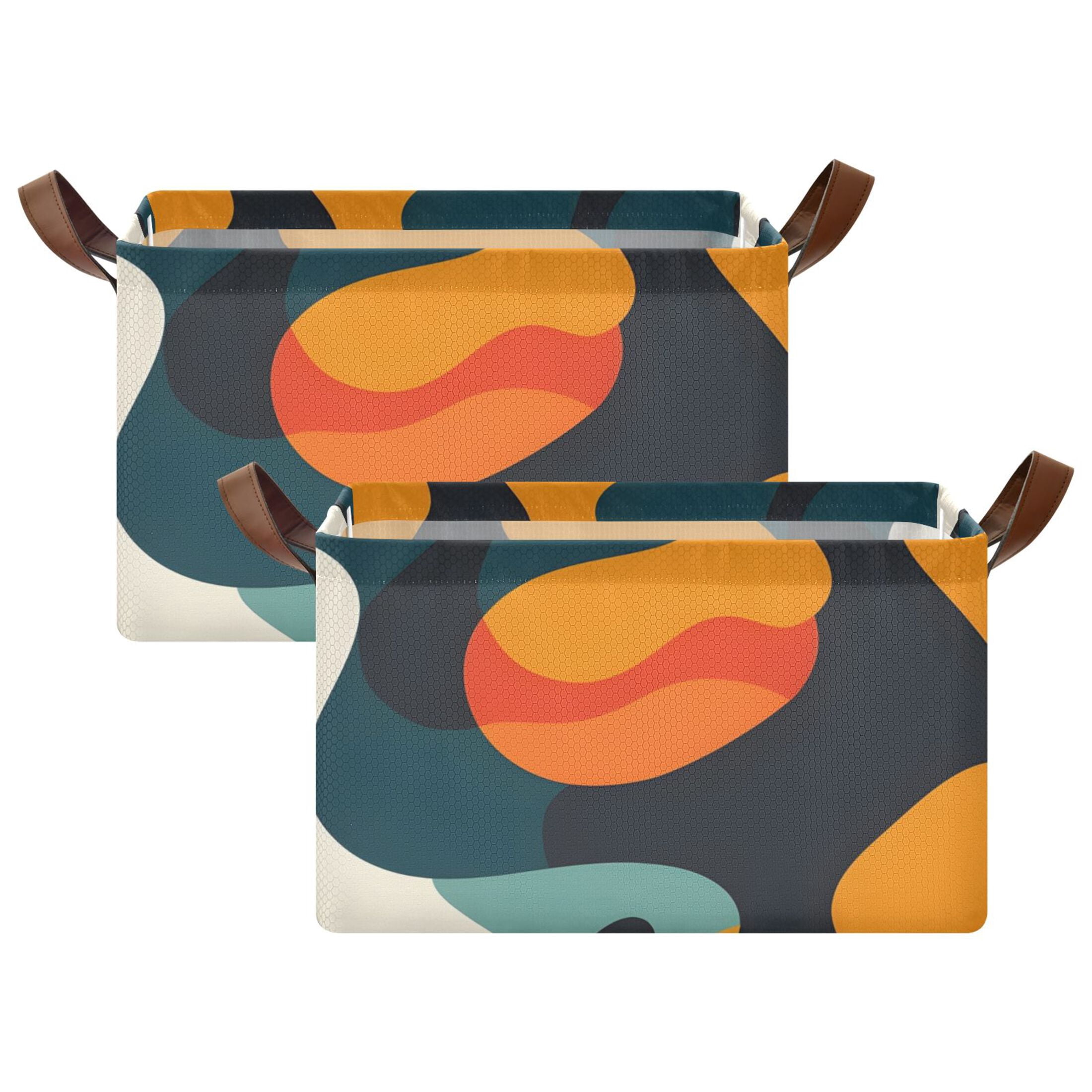 Ryvnso Abstract Graffiti Storage Bins Large Basket Foldable Cube Toys ...