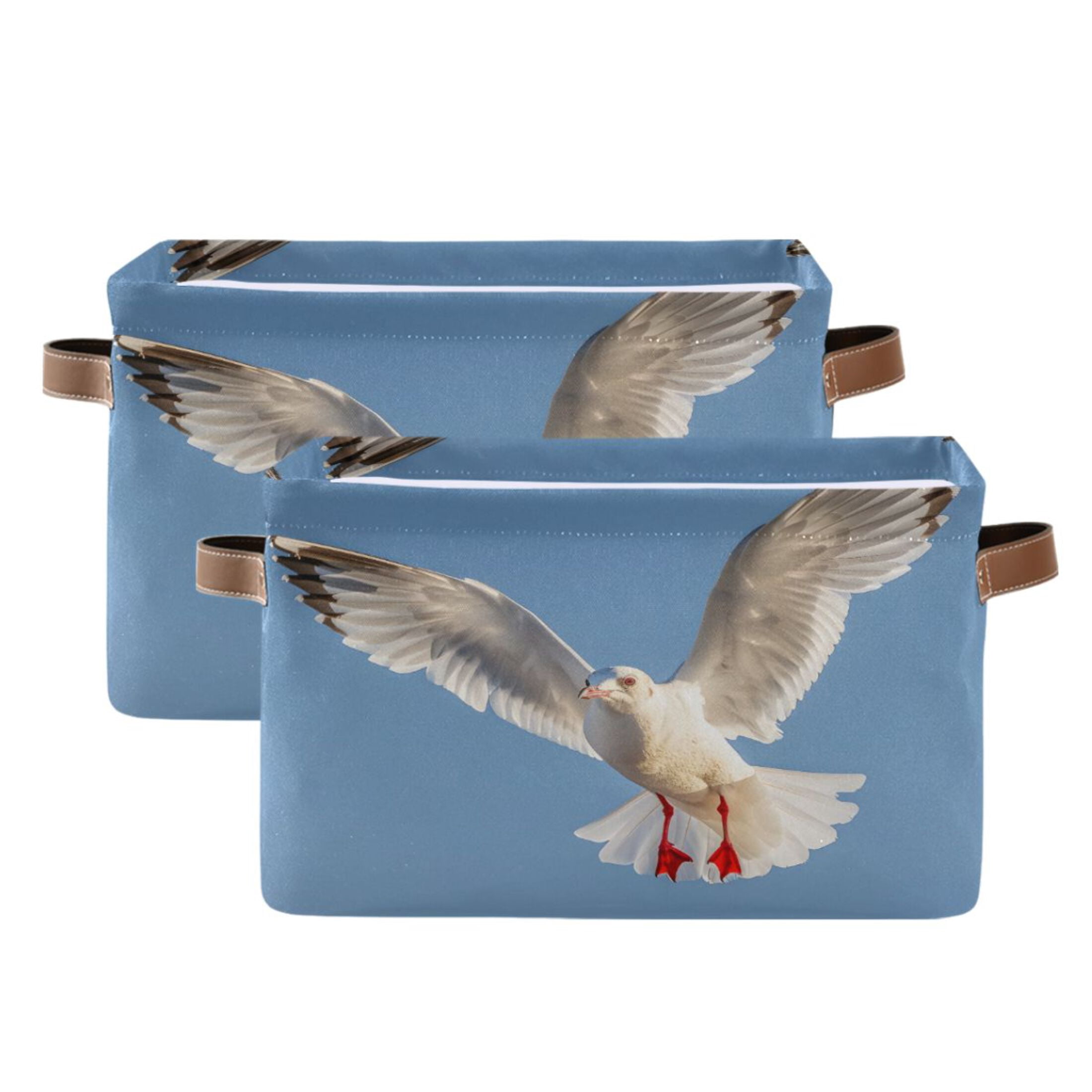 Ryvnso Art Bird Pigeon Flying Storage Basket Large Bin Foldable Boxes ...