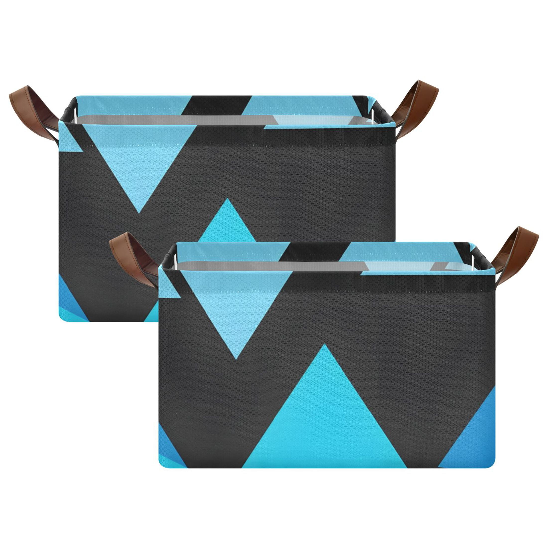 Ryvnso Art Geometric Triangle and Line Storage Bins Large Basket ...