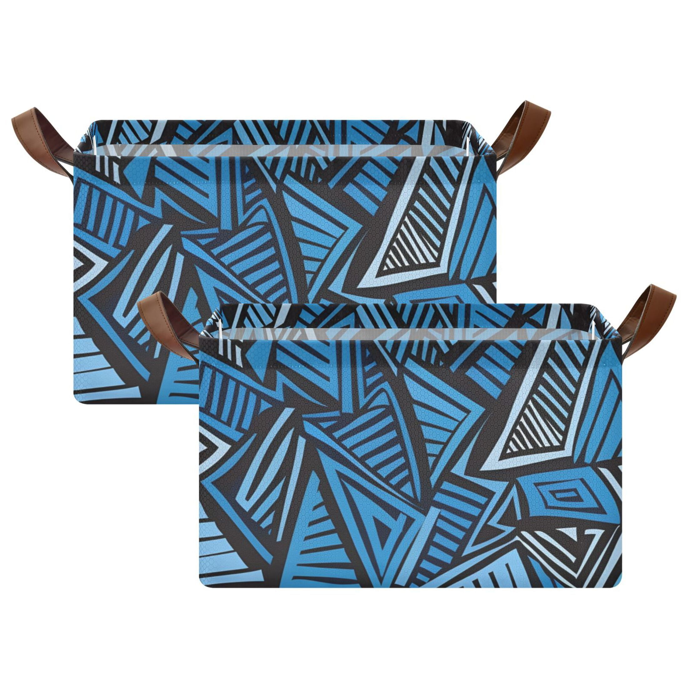 Ryvnso Artistic Triangle Geometrical Storage Bins Large Basket Foldable ...