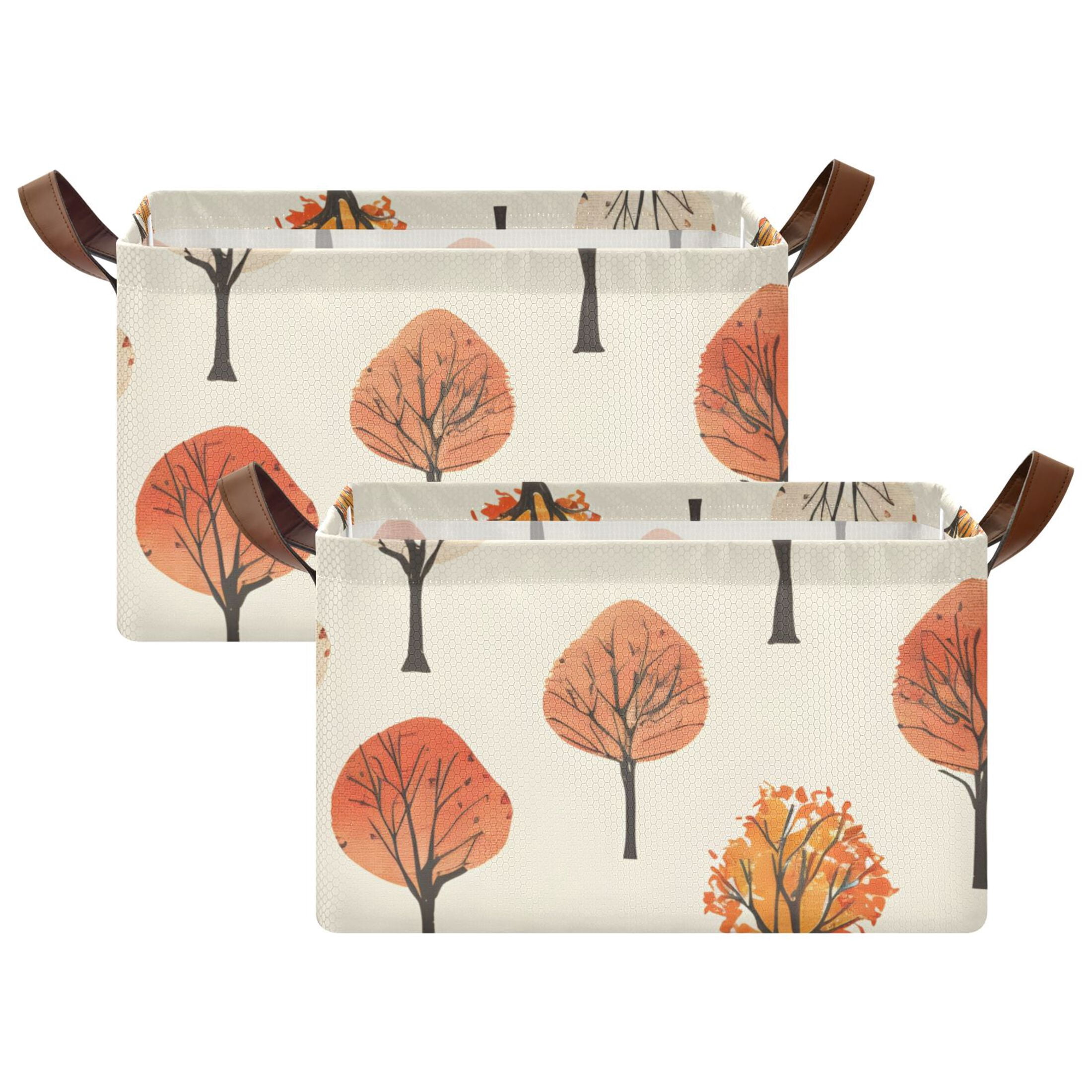 Ryvnso Autumn Trees Pattern Storage Bins Large Basket Foldable Cube ...