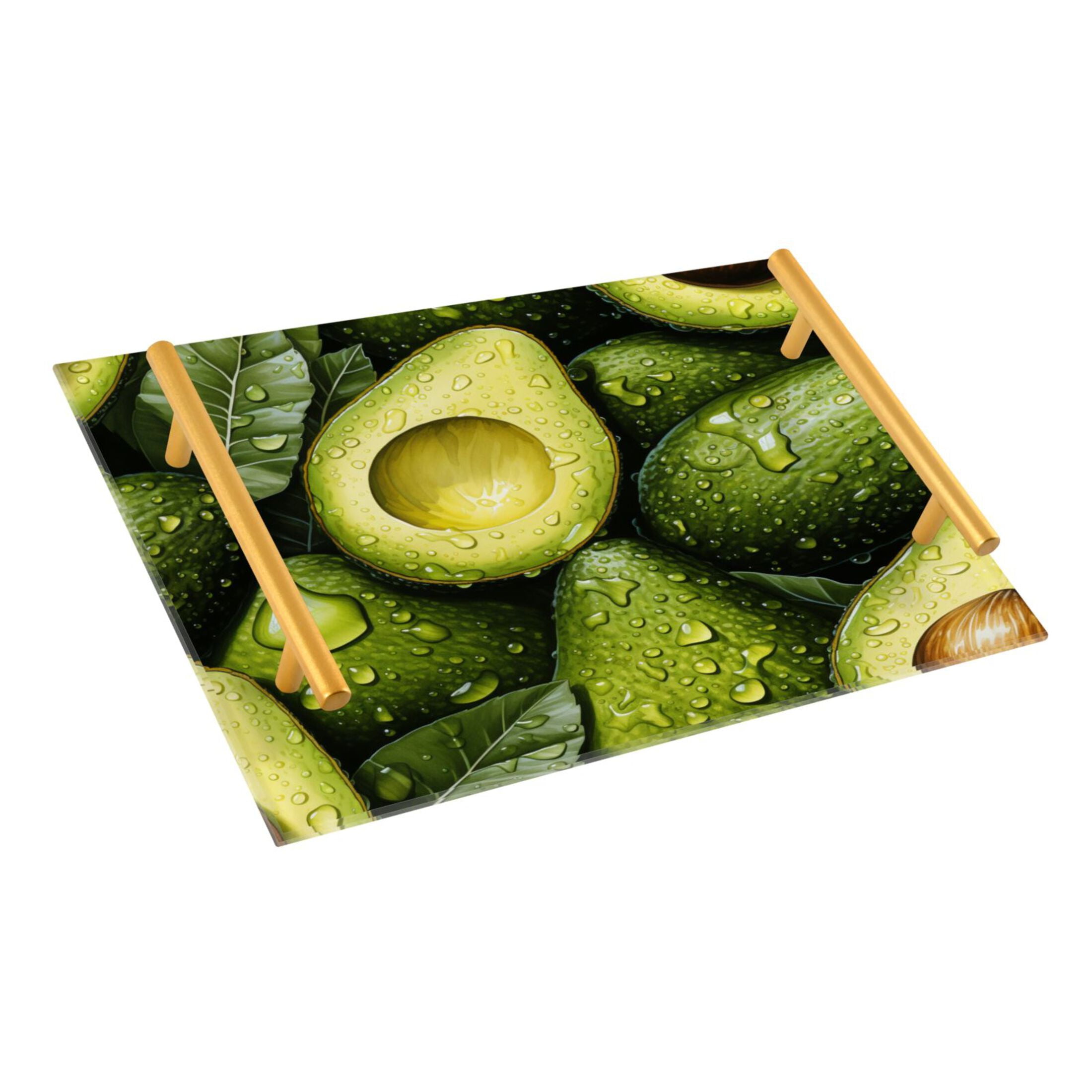Ryvnso Avocado Fruit Bathroom Tray Vanity Countertop Trays Acrylic ...