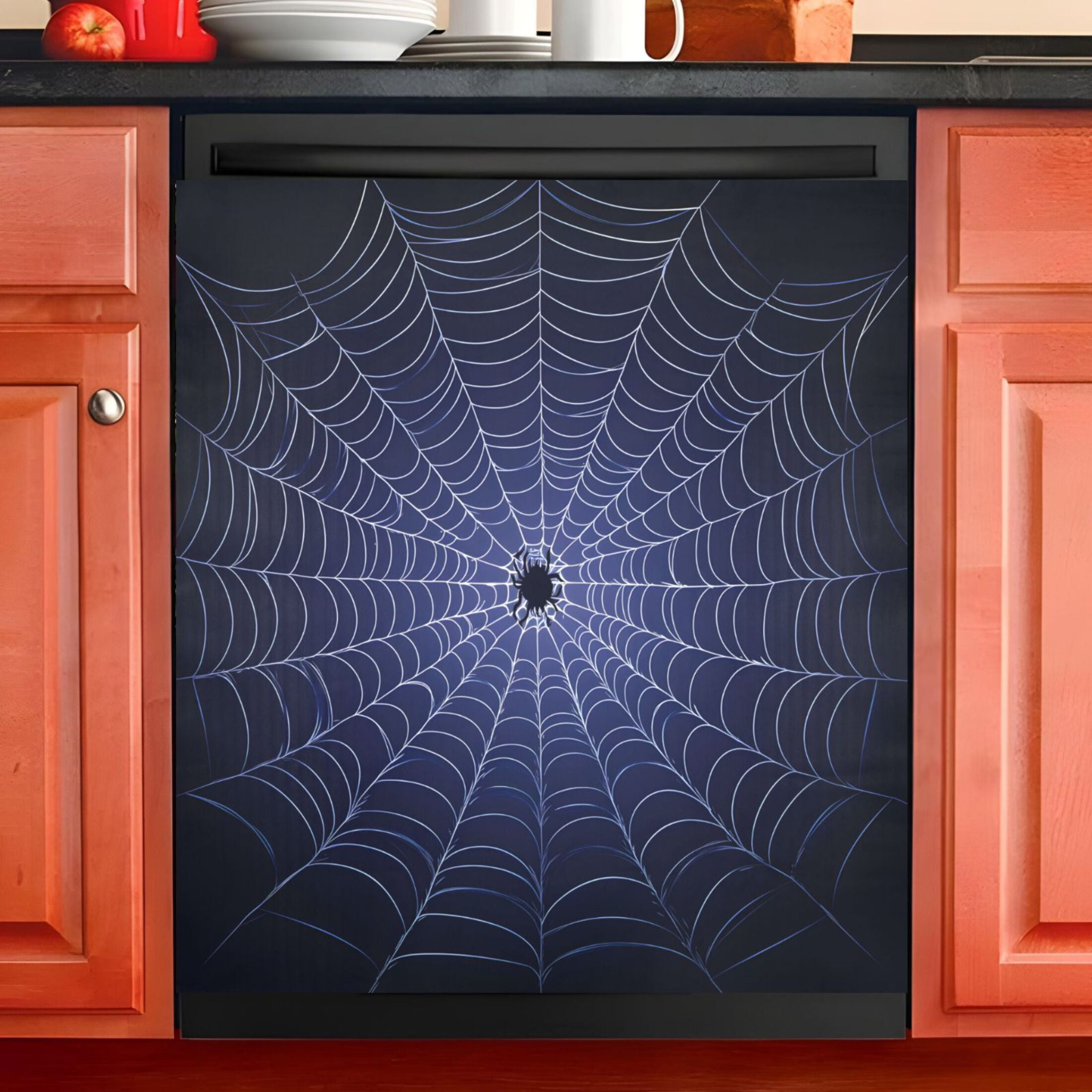 Ryvnso Blue Web Dishwasher Magnetic Refrigerator Magnet Cover Kitchen ...