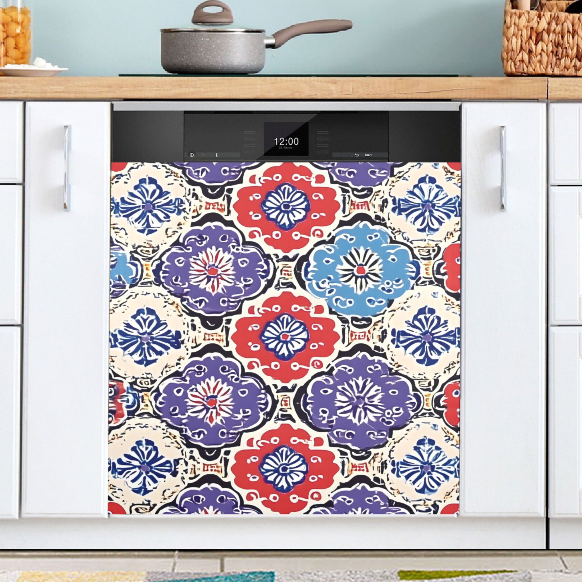 Ryvnso Bohemia Indian Ethnic Pattern Dishwasher Magnetic Refrigerator ...