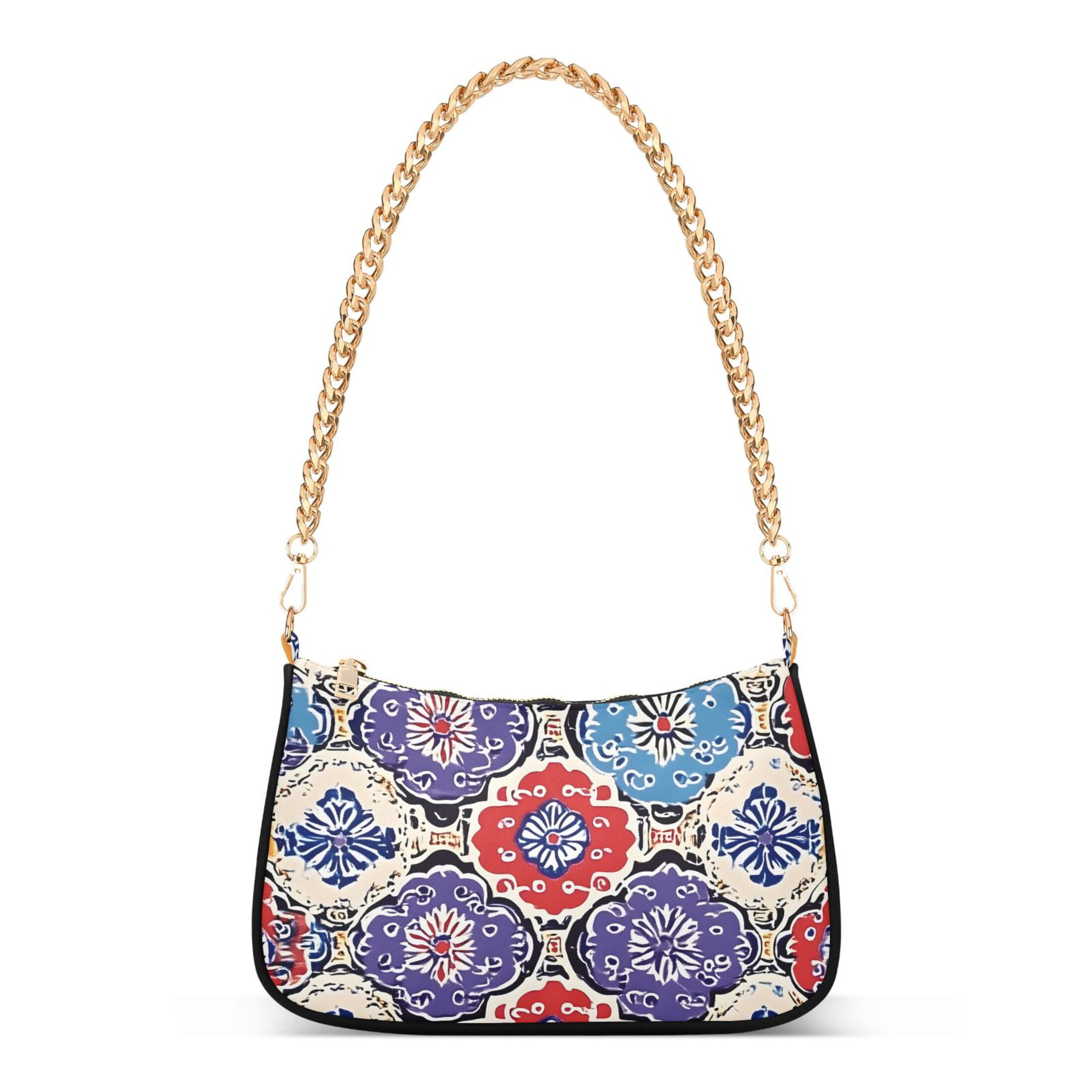 Ryvnso Bohemia Indian Ethnic Pattern Womens Chain Shoulder Bag Tote ...