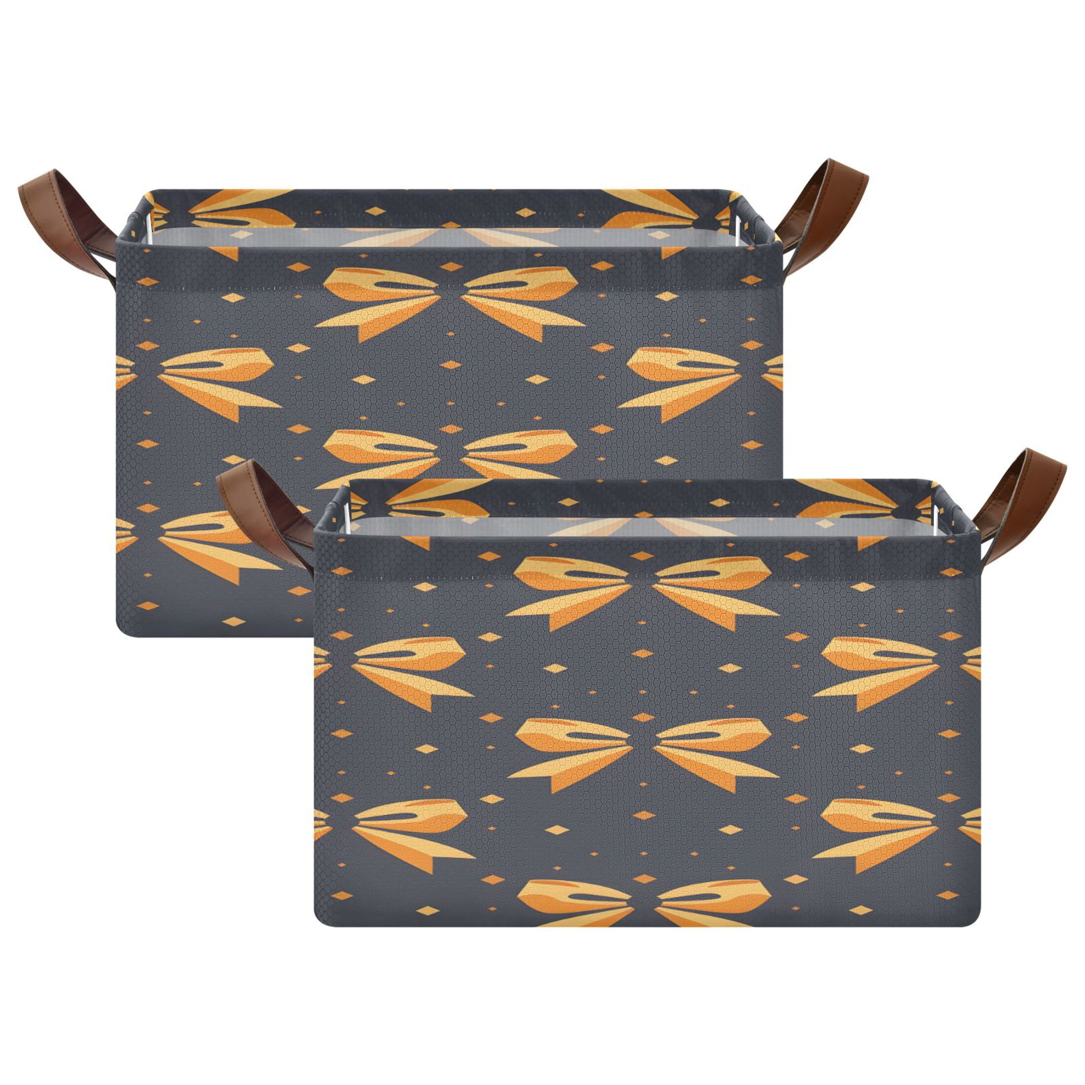 Ryvnso Bows Print Storage Bins Large Basket Foldable Cube Toys ...
