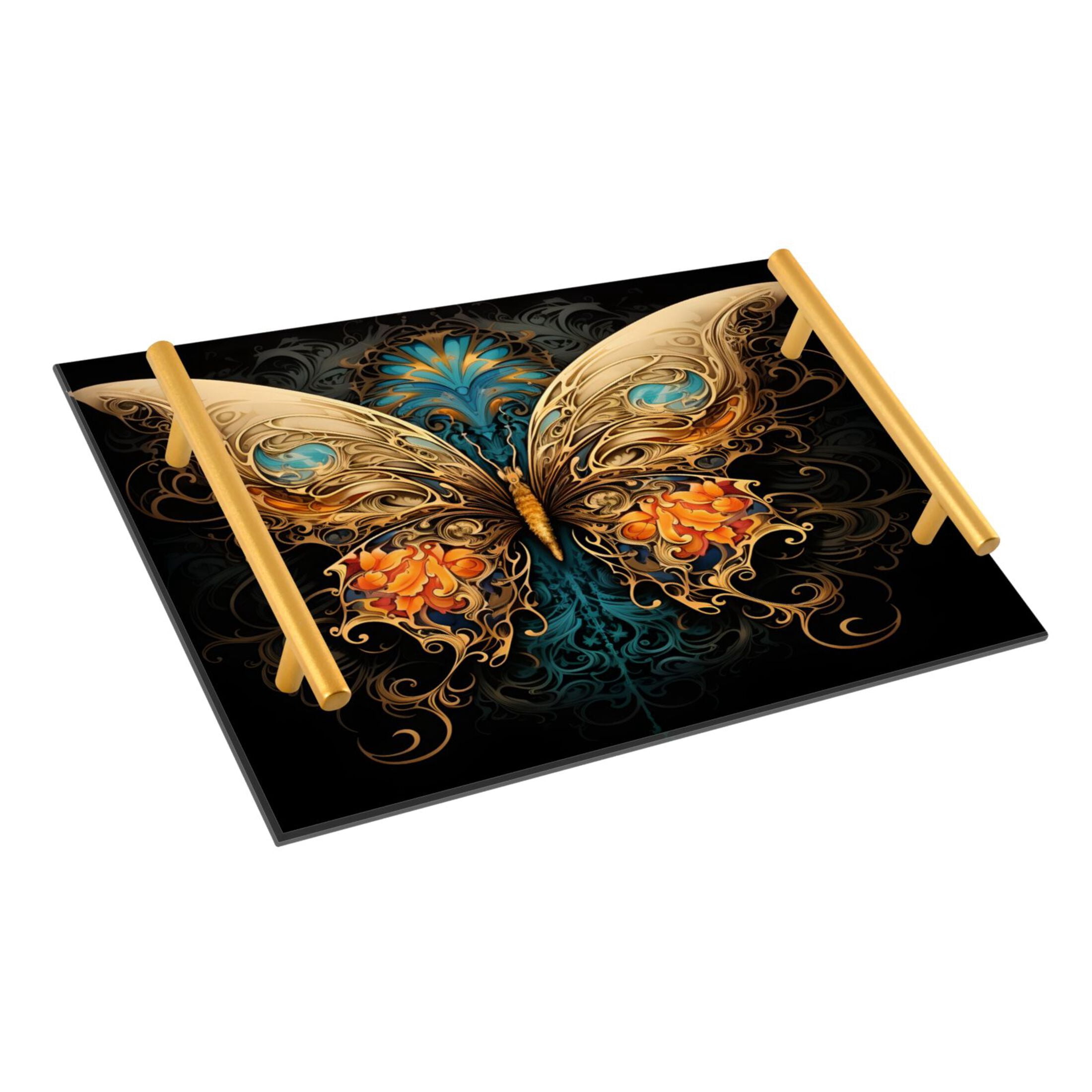 Ryvnso Butterfly Bathroom Tray Vanity Countertop Trays Acrylic ...