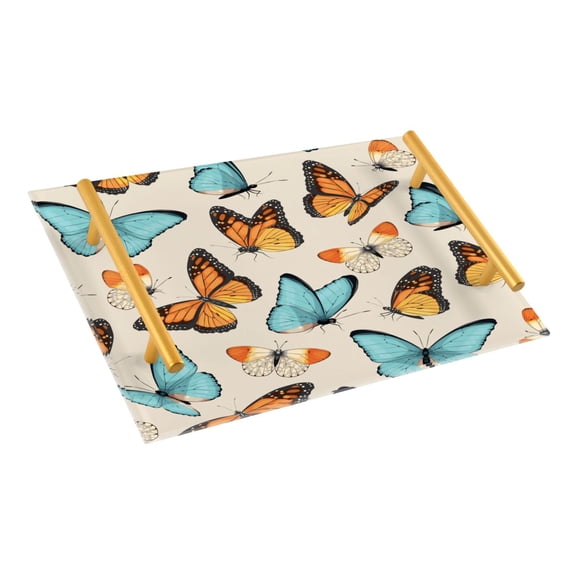 Ryvnso Butterfly Flying Bathroom Tray Vanity Countertop Trays Acrylic ...