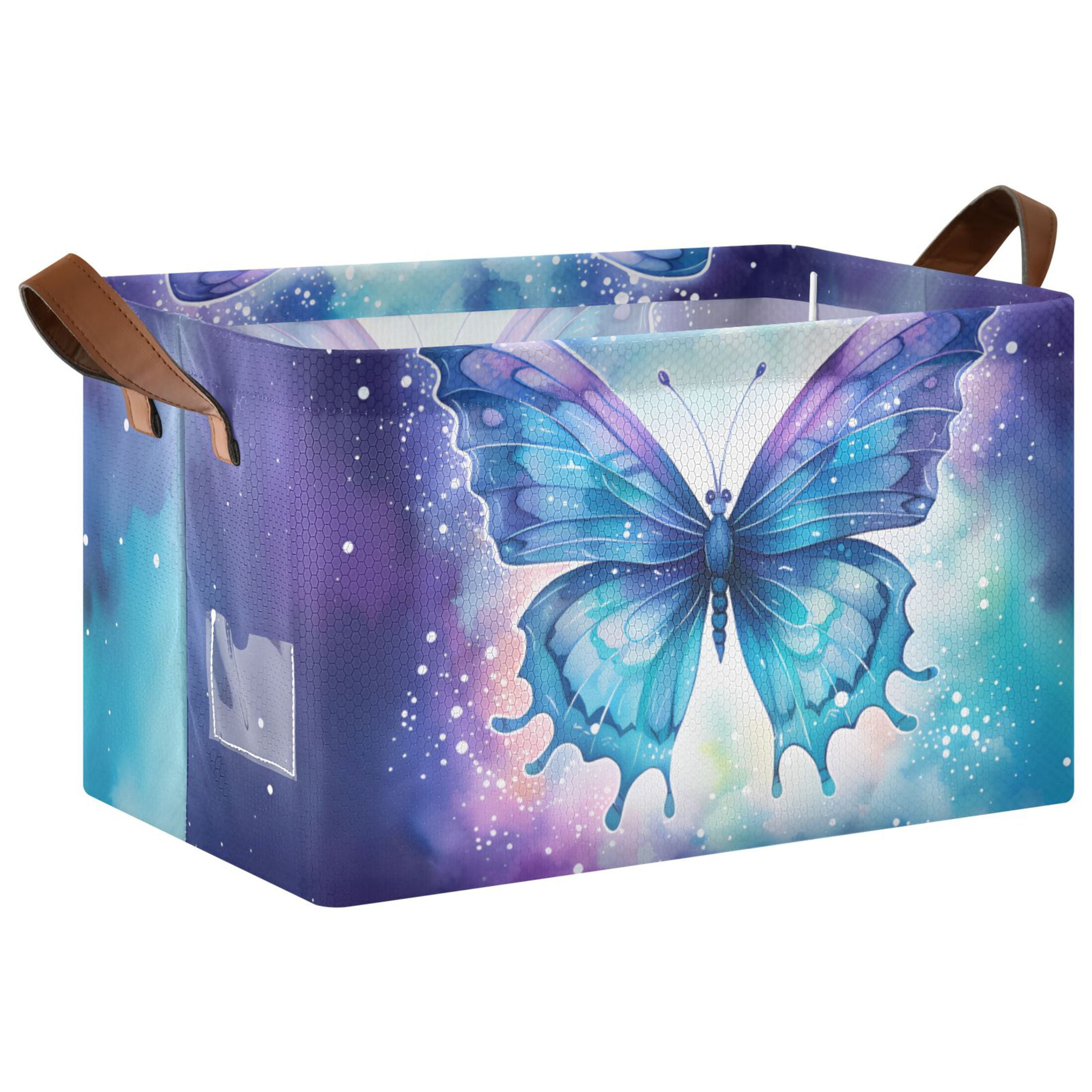 Ryvnso Butterfly Storage Bins Large Basket Foldable Cube Toys Organizer ...