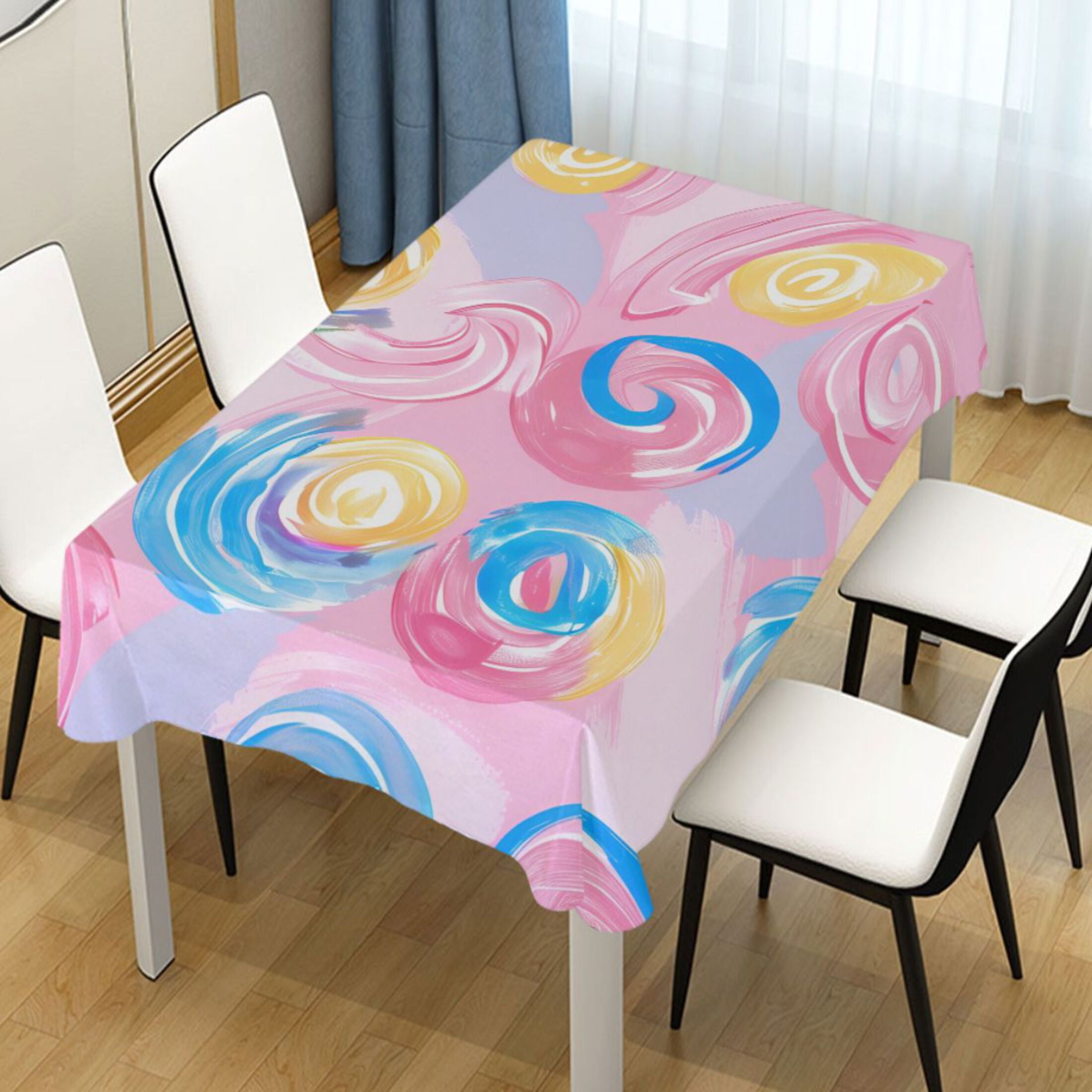 Ryvnso Candy Pastel Rectangle Table Cloth Tablecover Dinning Tablecloth 60"x120" - Walmart.com