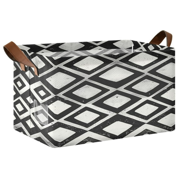 Ryvnso Checkered Geometry Plaid Pattern Storage Bins Large Basket ...