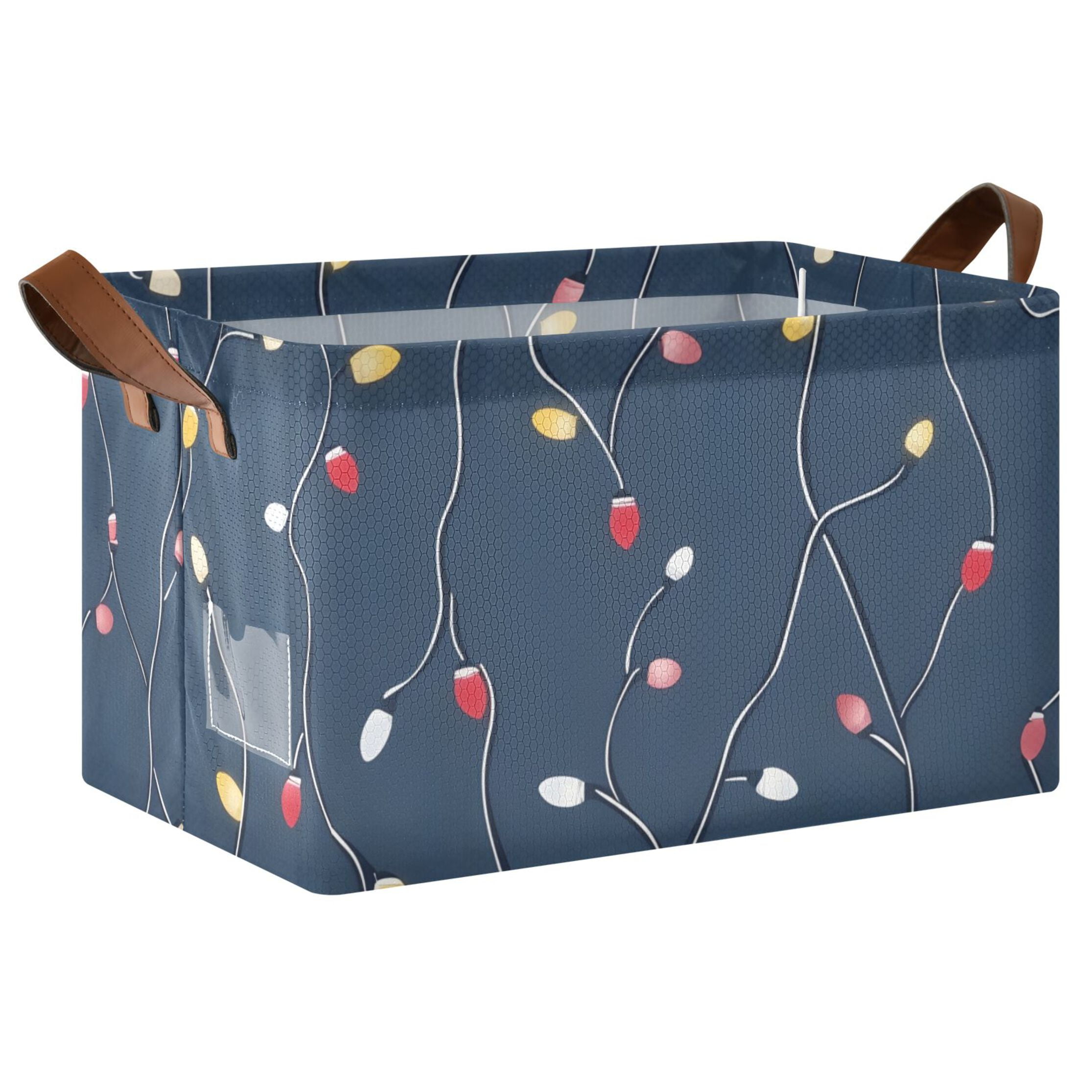 Ryvnso Christmas Lights Storage Bins Large Basket Foldable Cube Toys ...