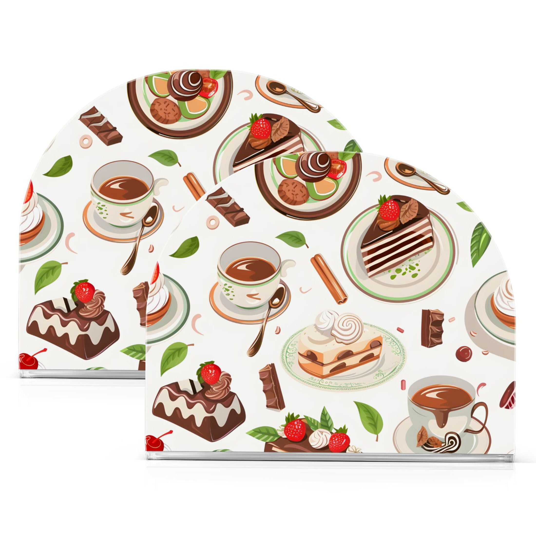 Ryvnso Coffee and Tea Pots Acrylic Napkin Holder Table Kitchen Paper ...