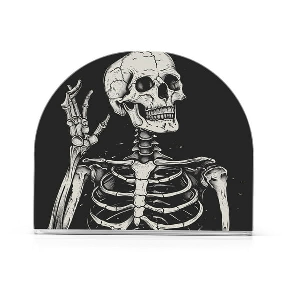 Ryvnso Cool Human Skeleton Acrylic Napkin Holder Table Kitchen Paper ...