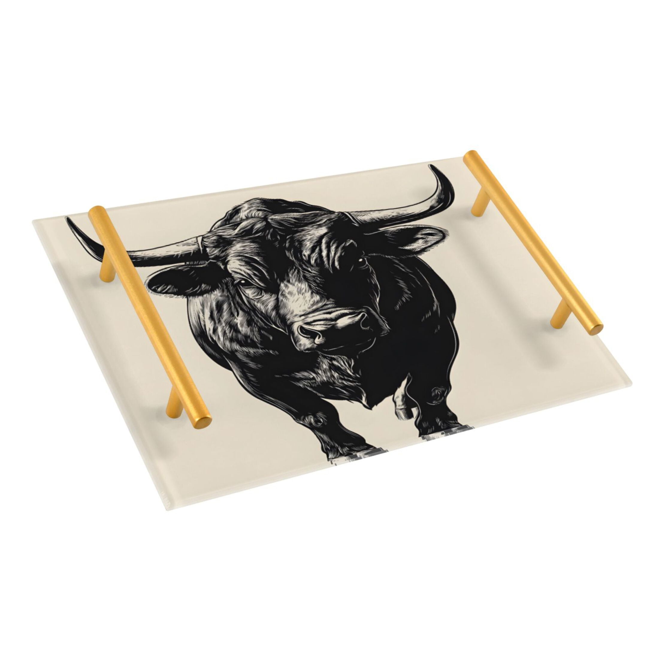Ryvnso Cow Bathroom Tray Vanity Countertop Trays Acrylic Organizer ...