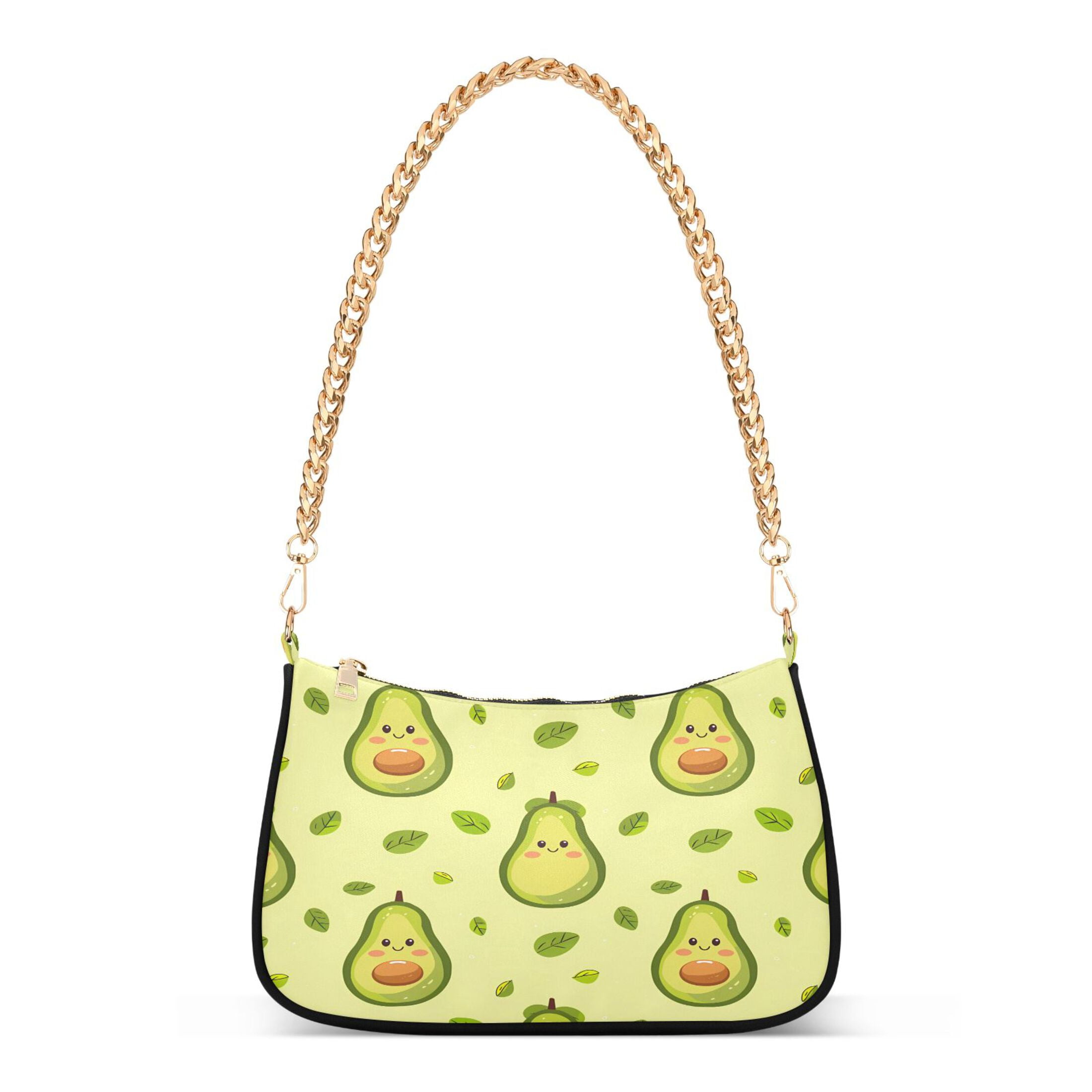 Ryvnso Cute Avocado Fruit Womens Chain Shoulder Bag Tote Handbags ...