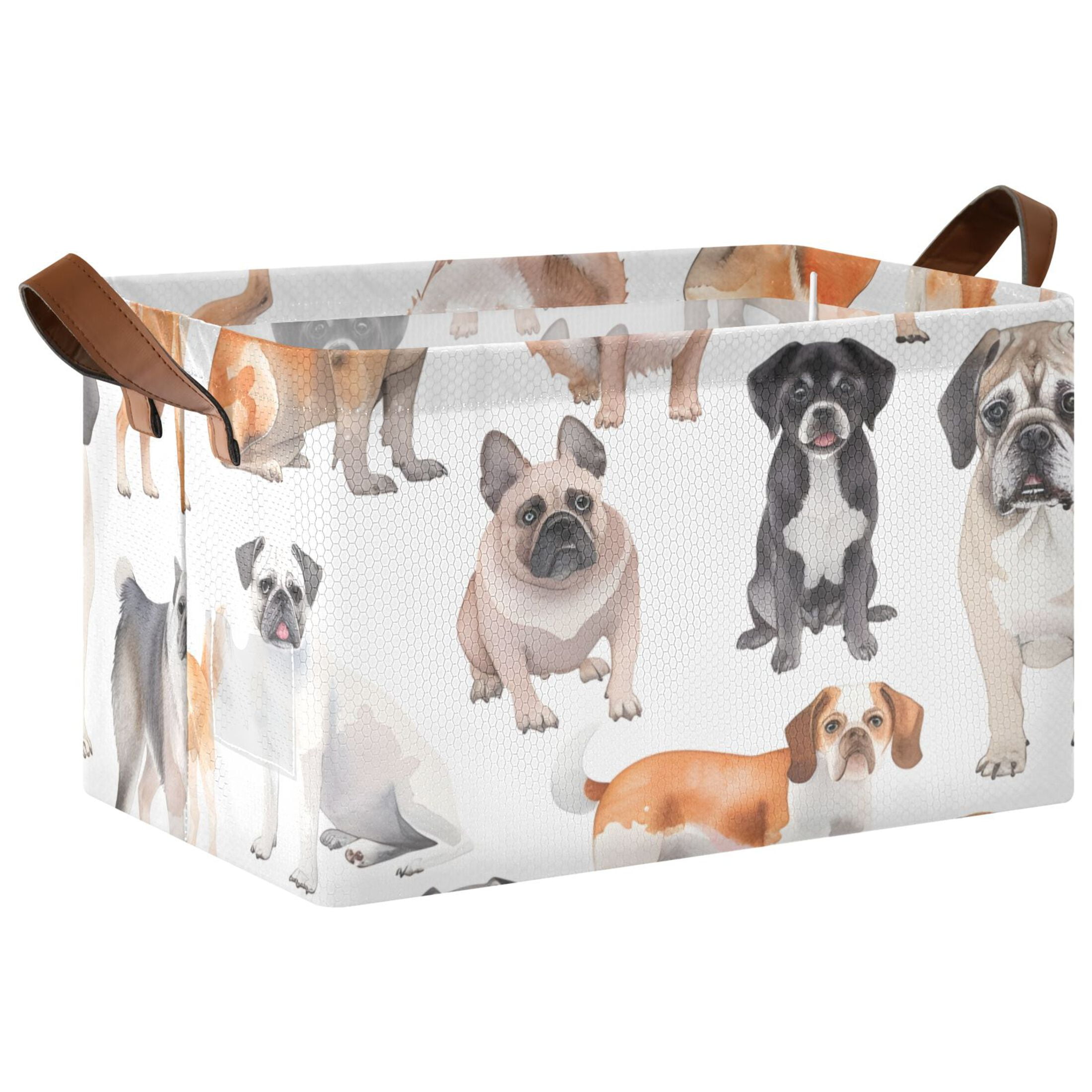 Ryvnso Cute Different Dogs Storage Bins Large Basket Foldable Cube Toys ...