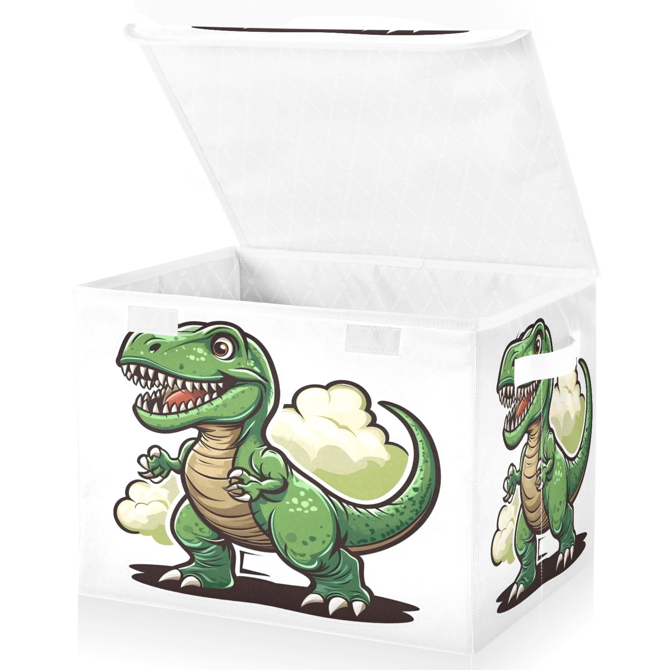 Ryvnso Cute Dinosaur Large Lidded Foldable Storage Baskets Cubes Boxes ...