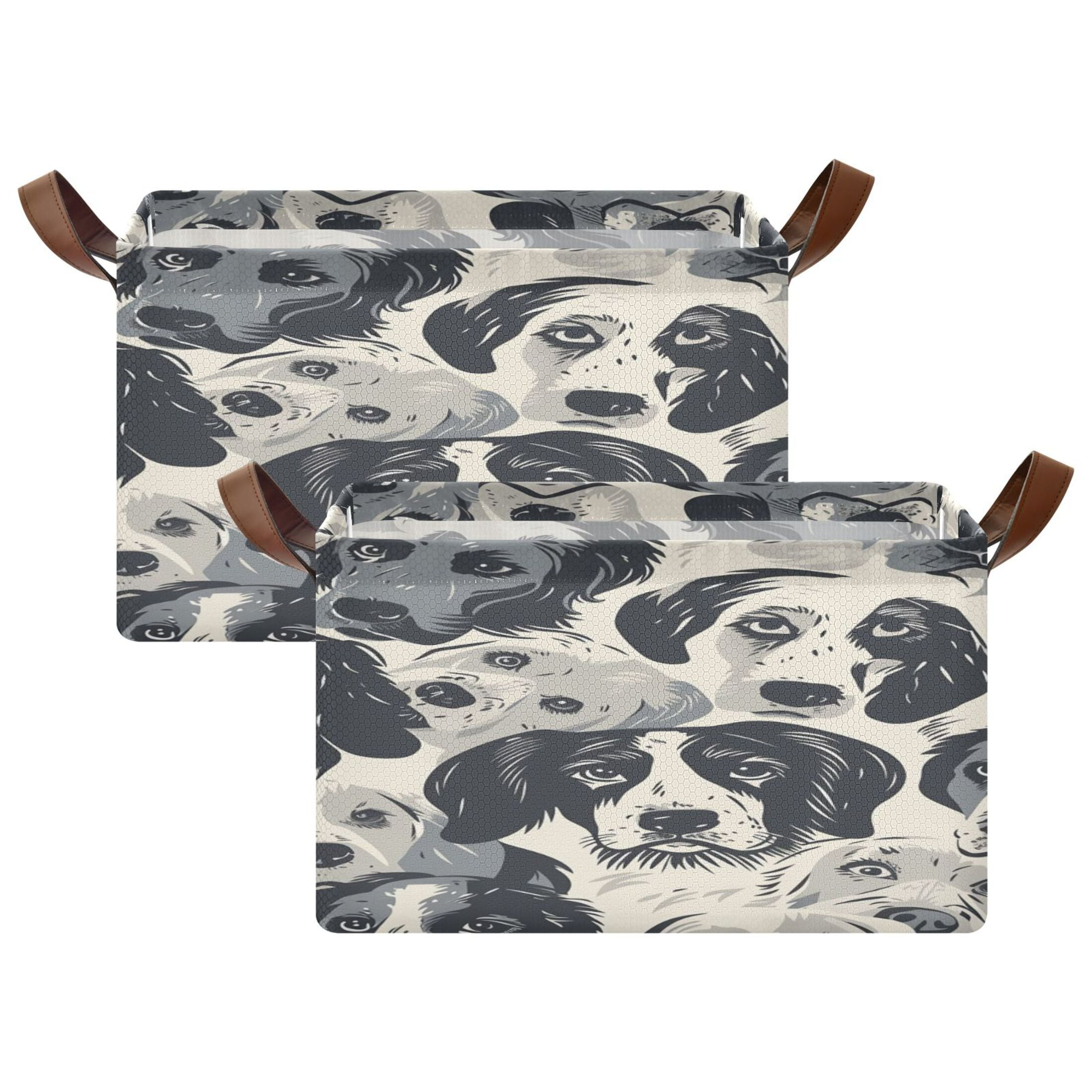 Ryvnso Cute Doodle Dogs-a1 Storage Bins Large Basket Foldable Cube Toys ...
