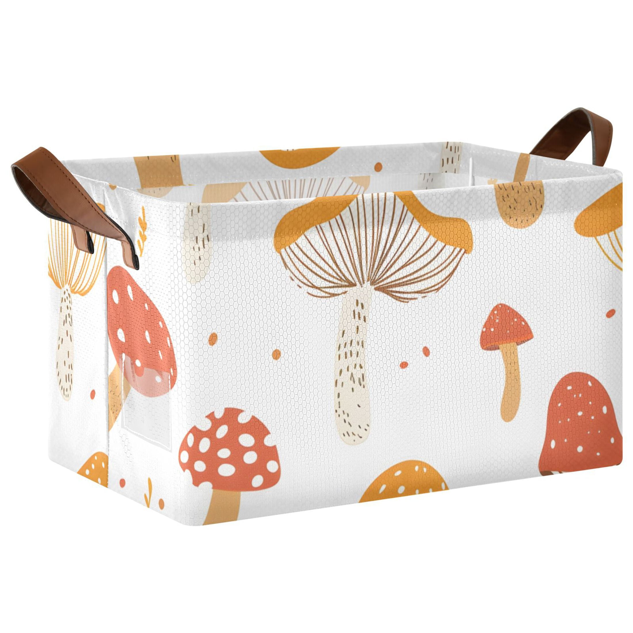 Ryvnso Cute Mushrooms Storage Bins Large Basket Foldable Cube Toys ...
