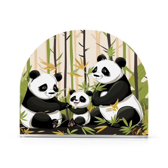 Ryvnso Cute Panda Family Acrylic Napkin Holder Table Kitchen Paper ...