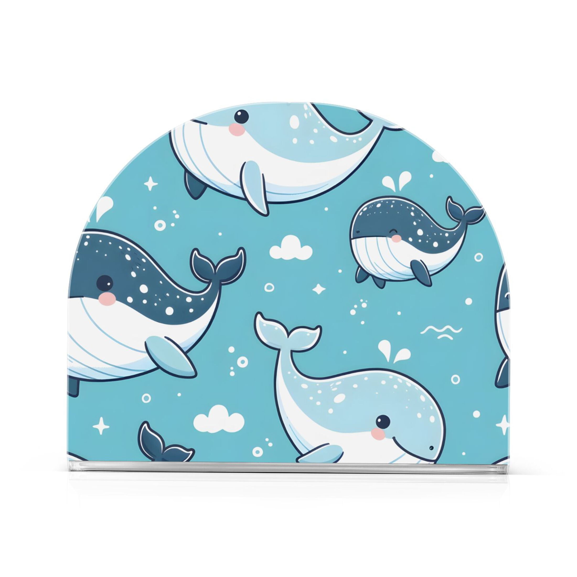 Ryvnso Cute Whale Acrylic Napkin Holder Table Kitchen Paper Tissue ...