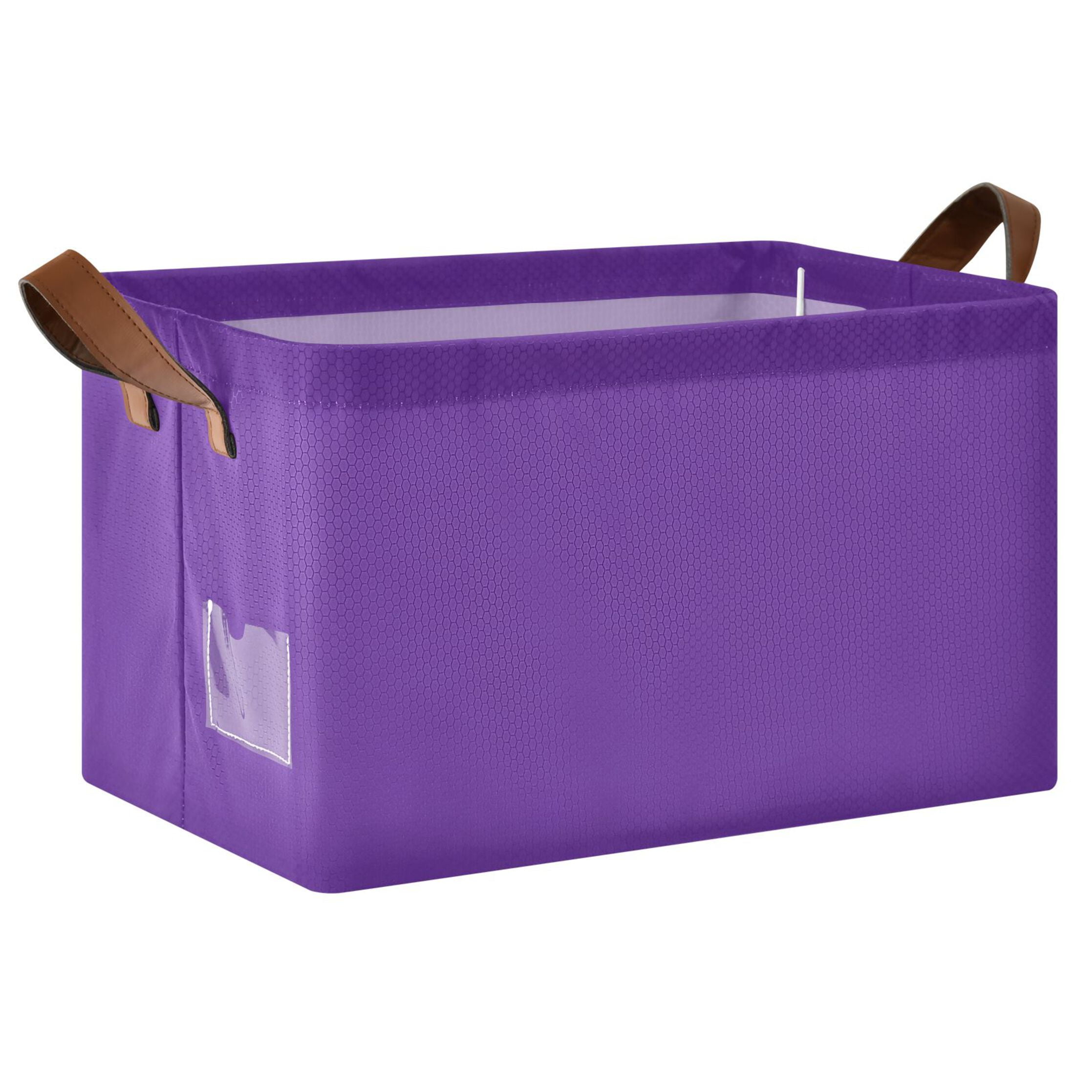 Ryvnso Dark Purple Storage Bins Large Basket Foldable Cube Toys ...