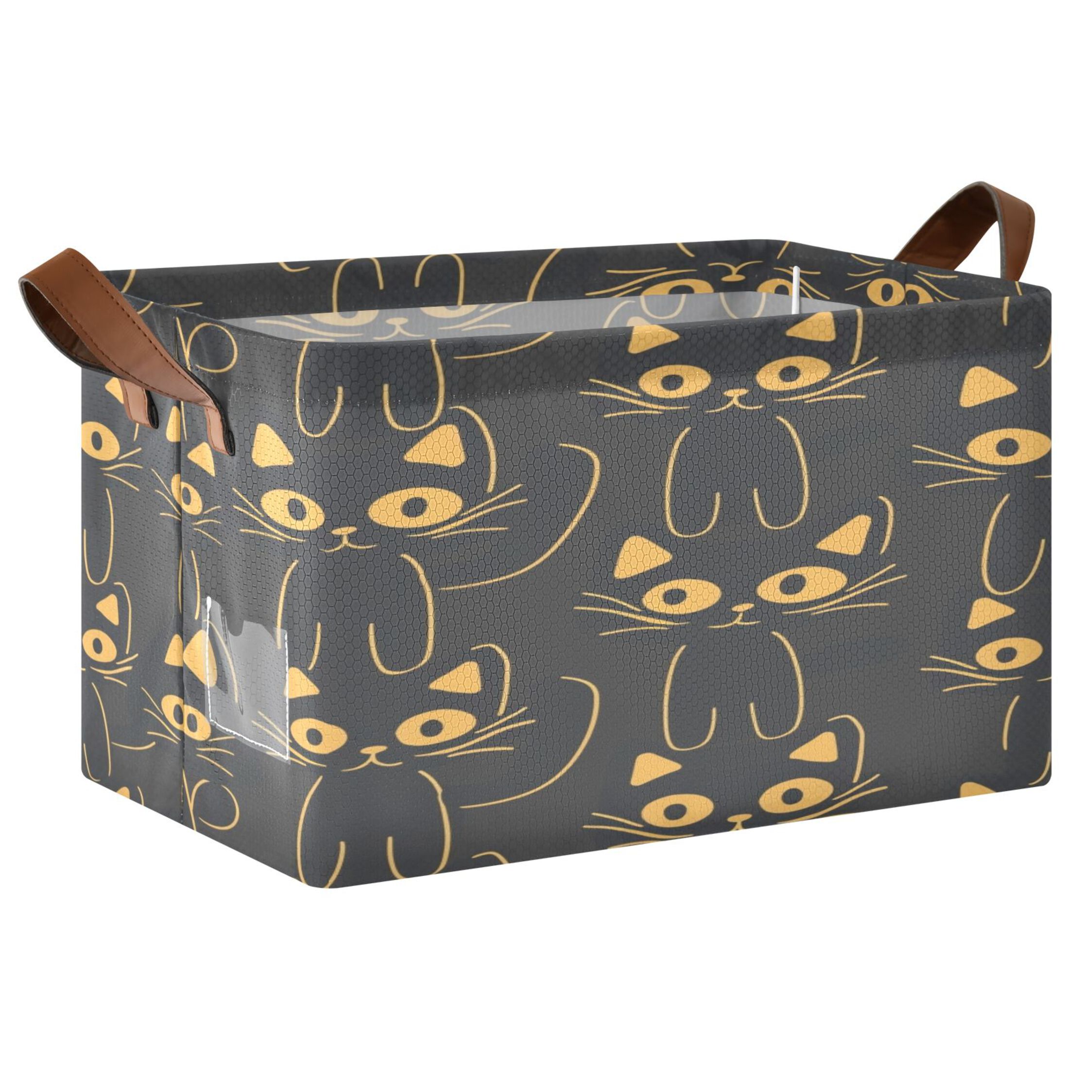 Ryvnso Doodle Cats Storage Bins Large Basket Foldable Cube Toys ...