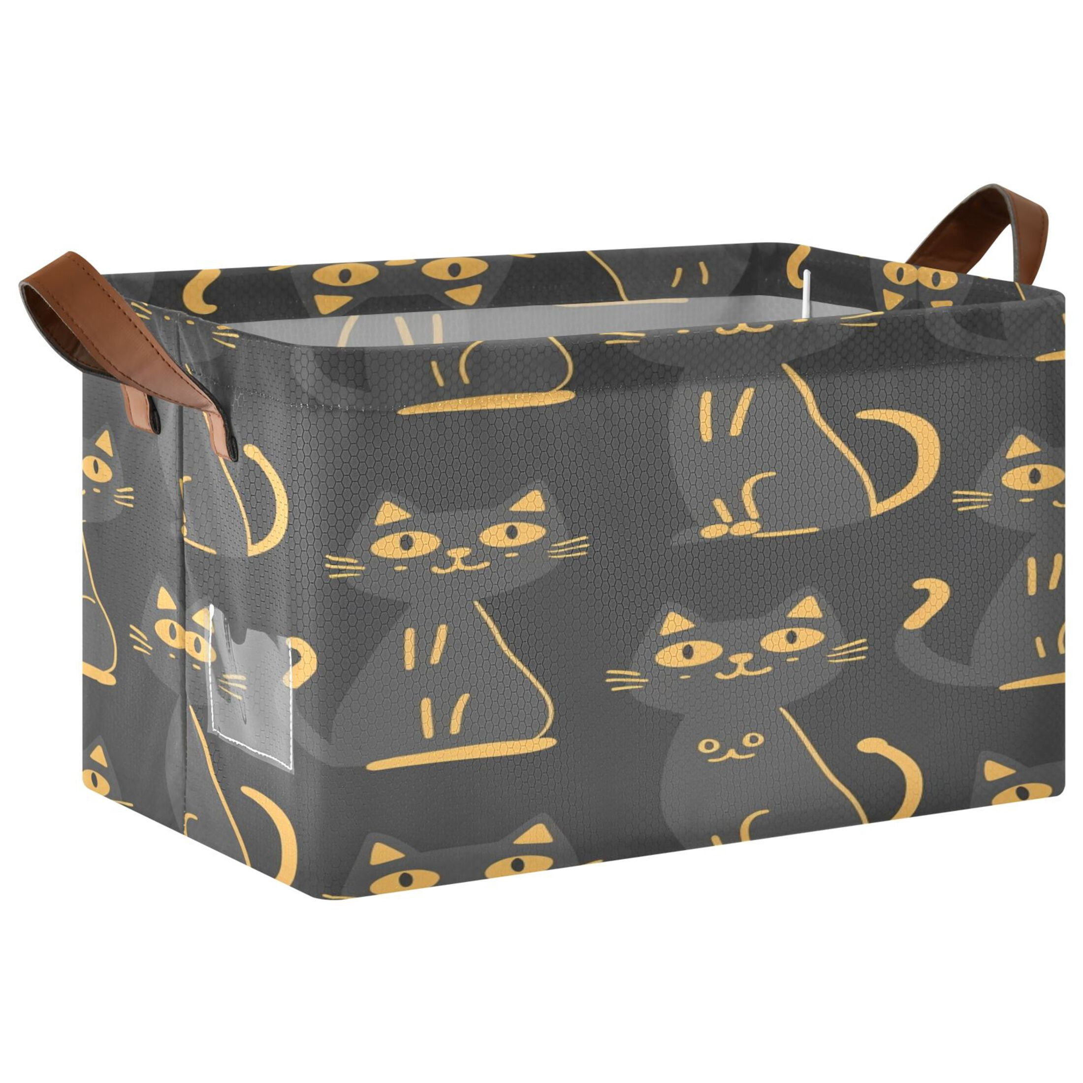 Ryvnso Doodle Cute Cats Storage Bins Large Basket Foldable Cube Toys ...