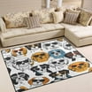 SAFAVIEH Carousel Kids Orpa The Dog Area Rug, Ivory/Blue, 3'3" x 5'3 ...