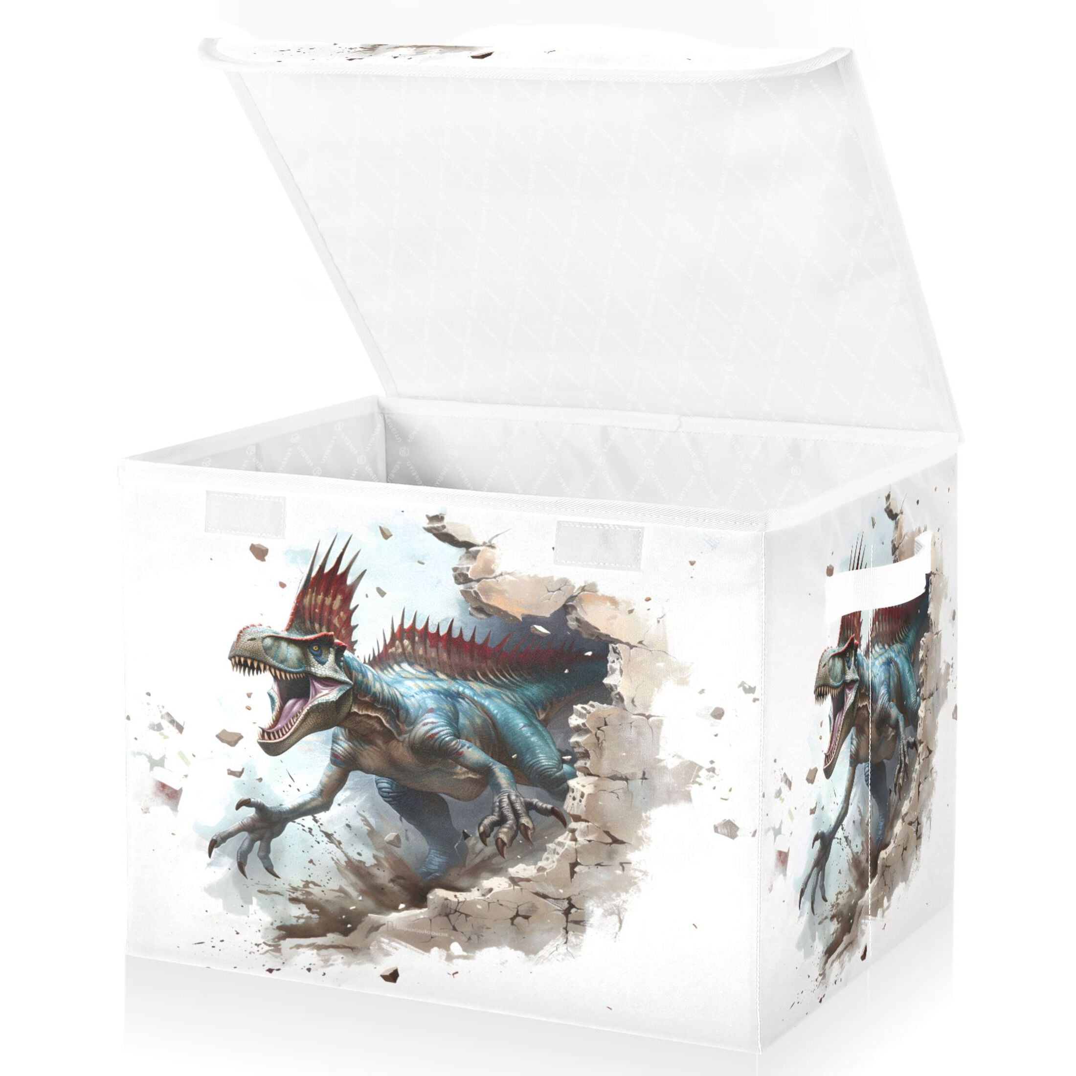 Ryvnso Dragon Breaking The Wall Large Lidded Foldable Storage Baskets ...