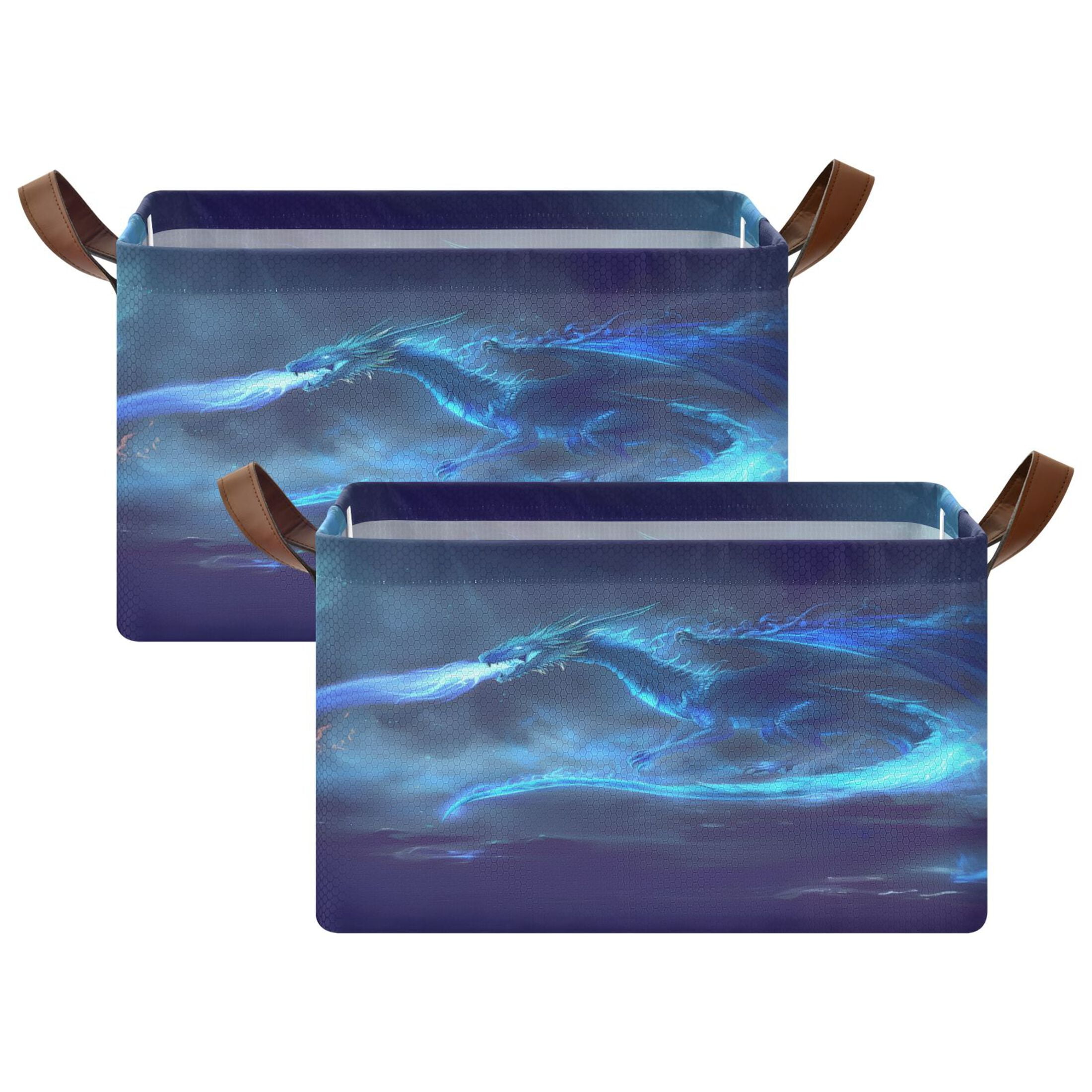 Ryvnso Dragon with Flame Storage Bins Large Basket Foldable Cube Toys ...