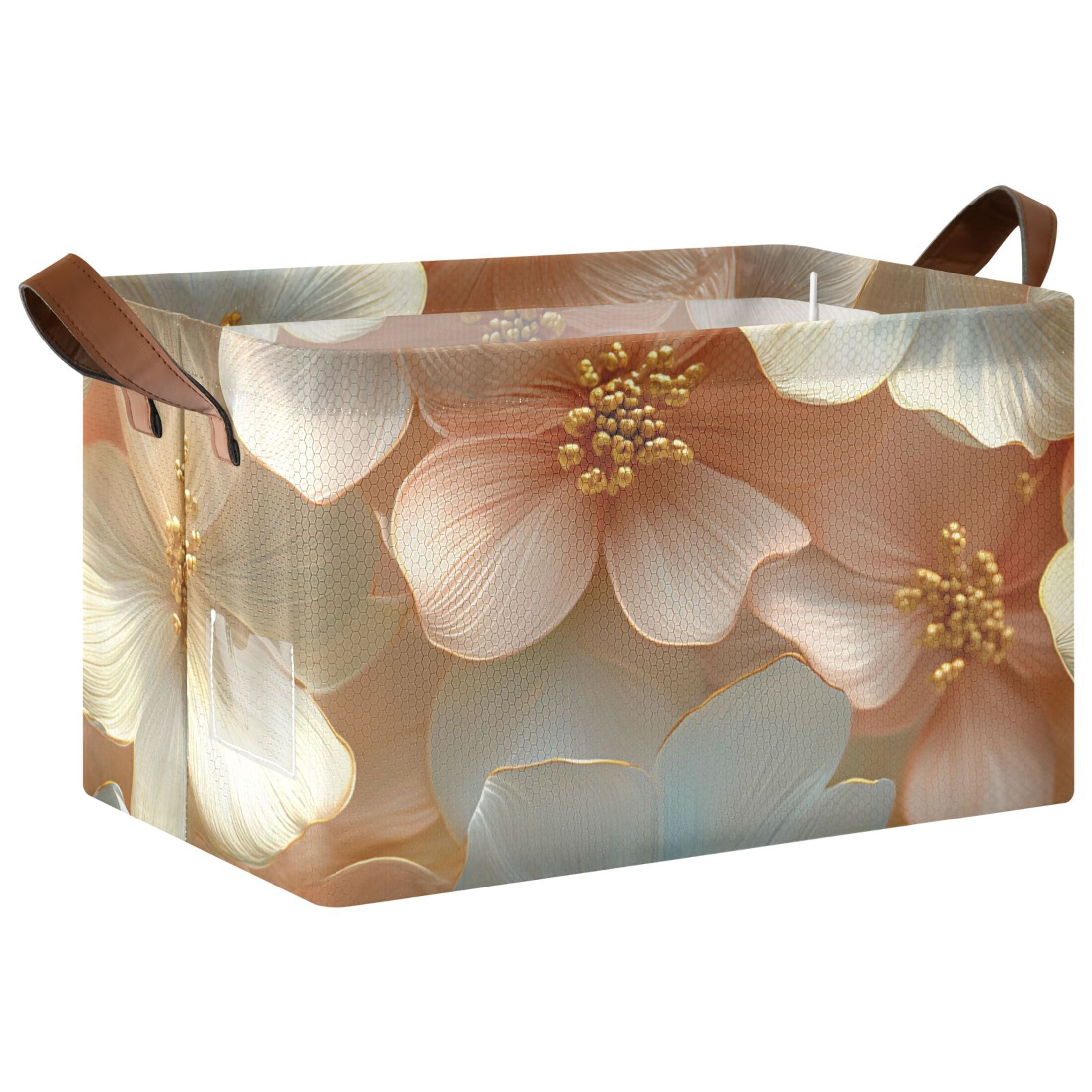 Ryvnso Flower Patern1 Storage Bins Large Basket Foldable Cube Toys ...