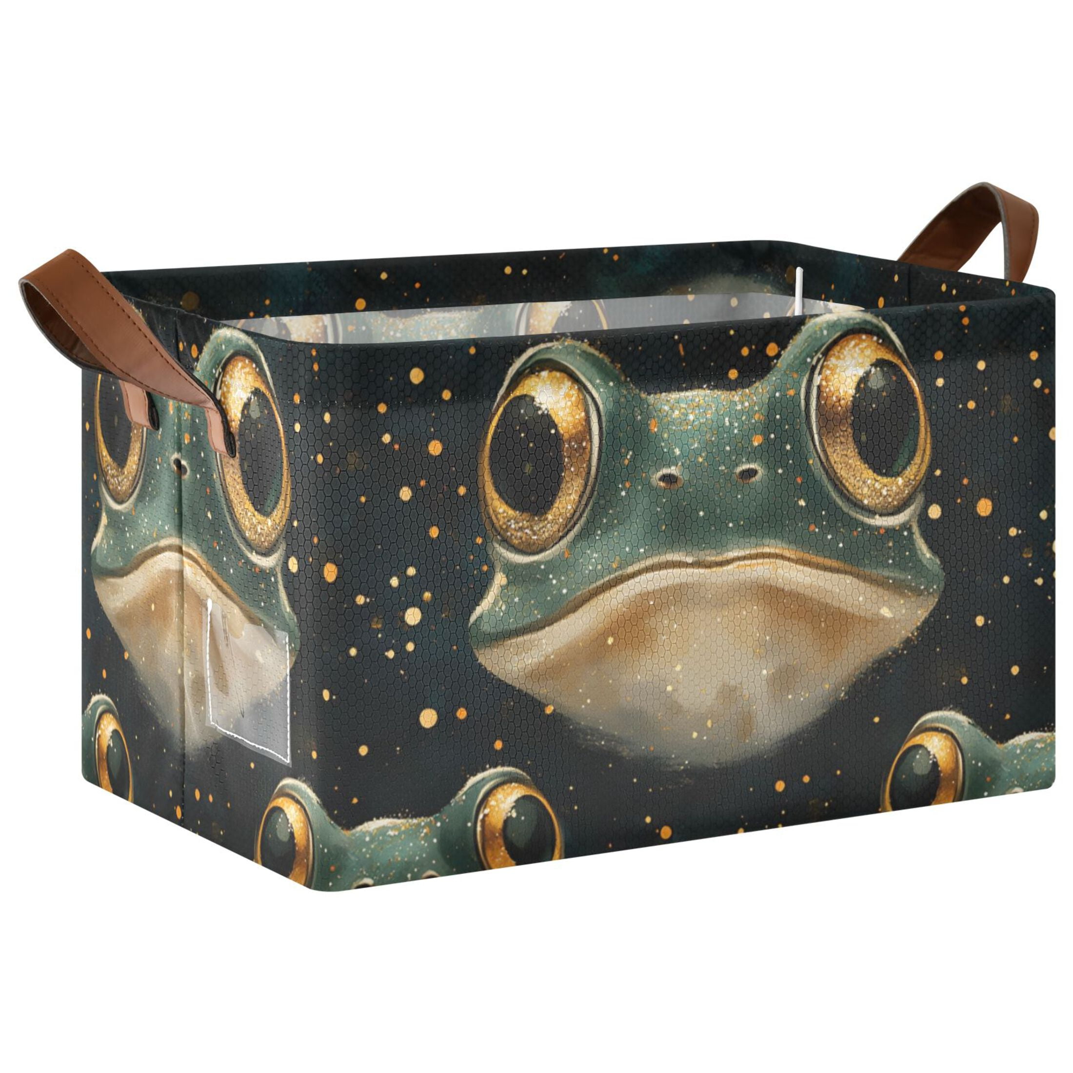 Ryvnso Frogs Storage Bins Large Basket Foldable Cube Toys Organizer ...