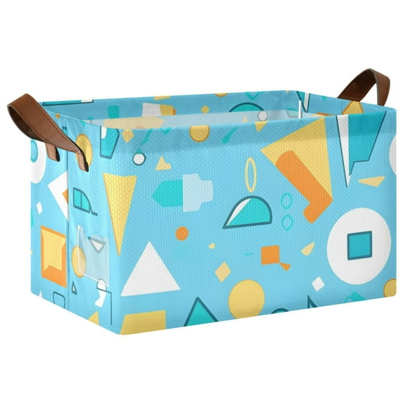 Ryvnso Geometrical Triangle Item Pattern Storage Bins Large Basket ...