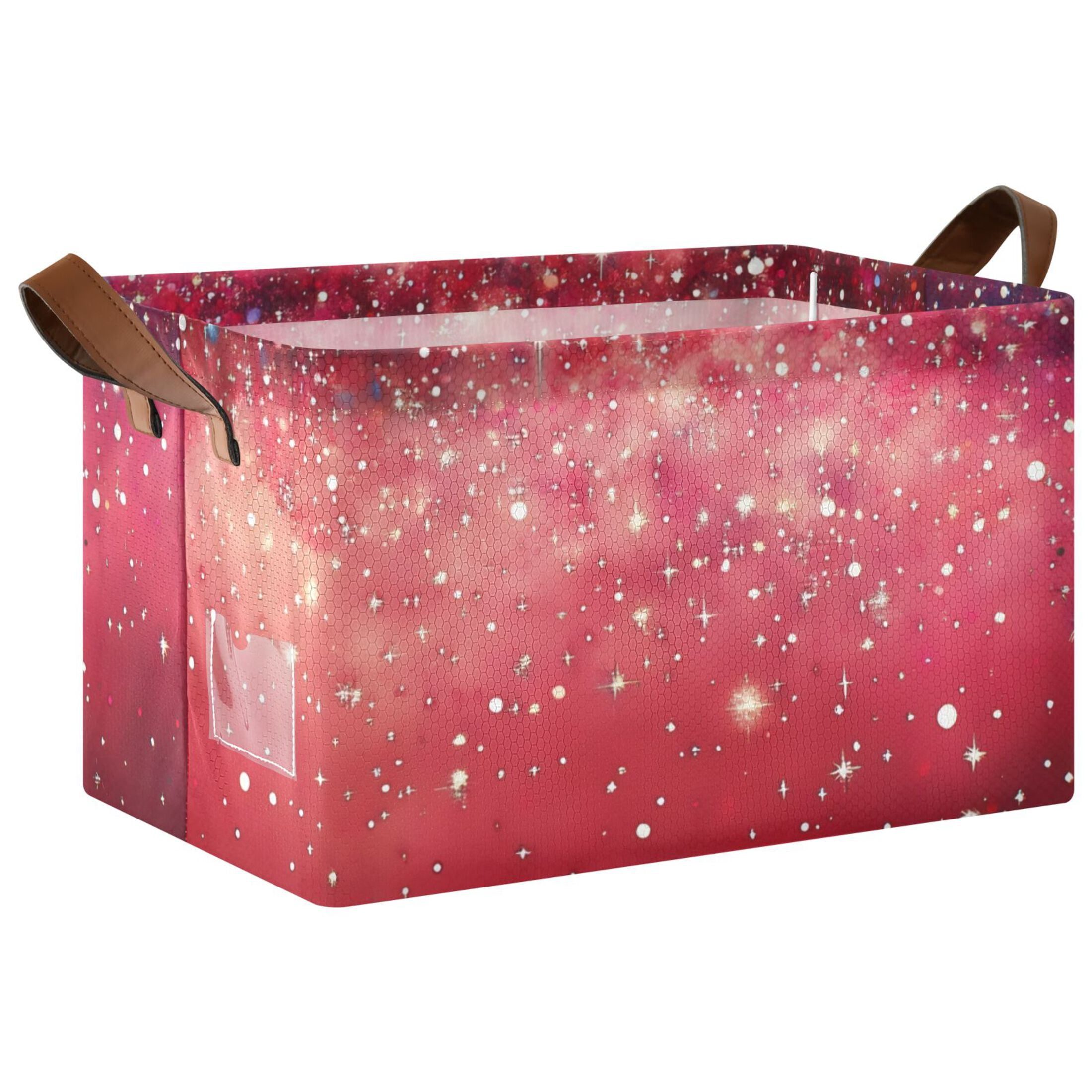 Ryvnso Glittering Tie-dye Storage Bins Large Basket Foldable Cube Toys ...