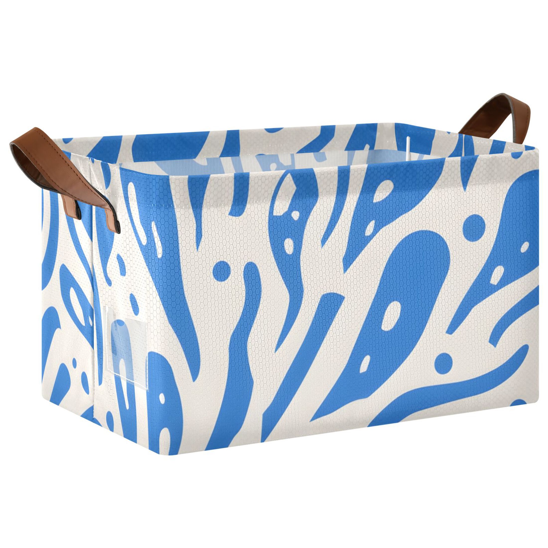 Ryvnso Graffiti Blue Storage Bins Large Basket Foldable Cube Toys ...