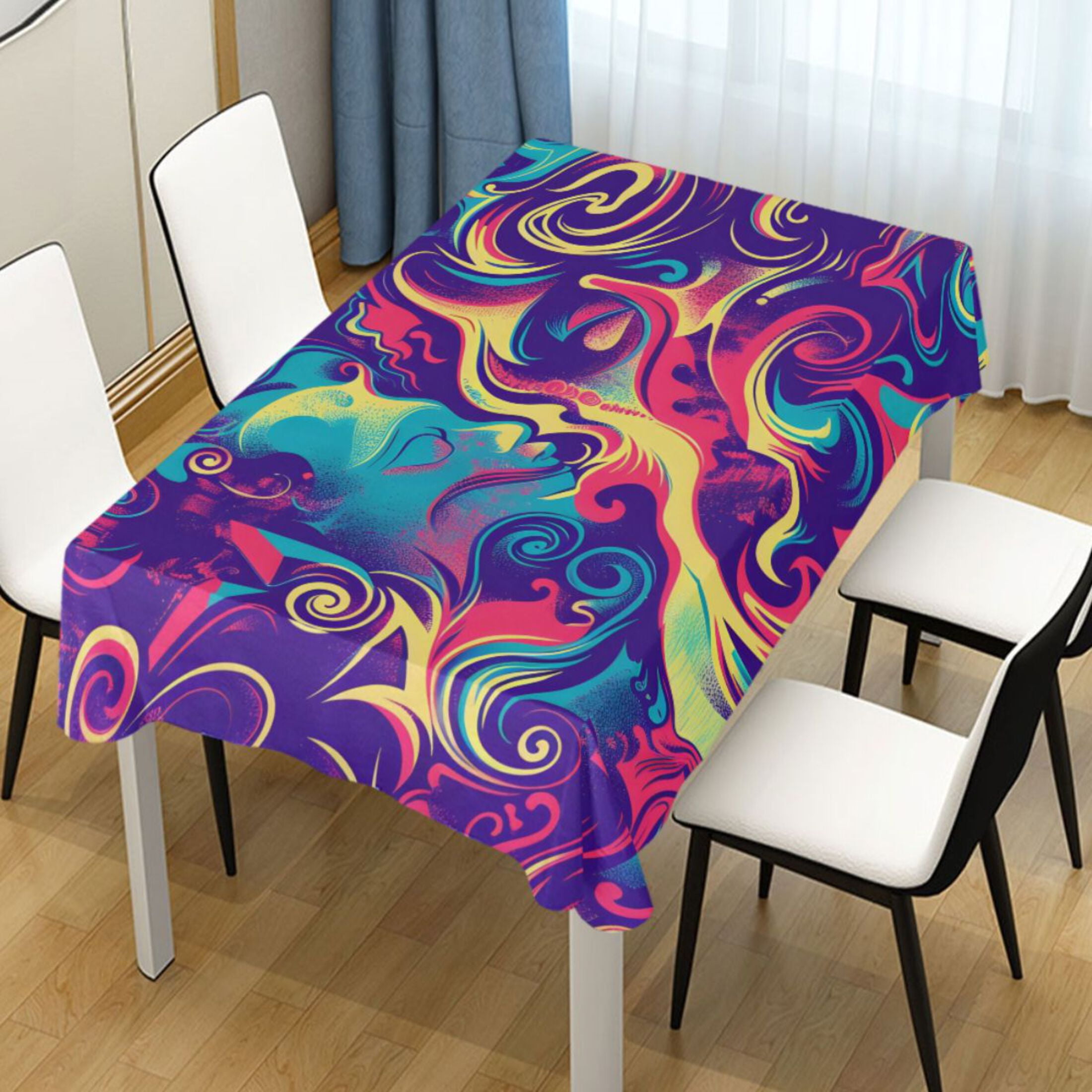 Ryvnso Graffiti Rectangle Table Cloth Tablecover Dinning Tablecloth 60 ...